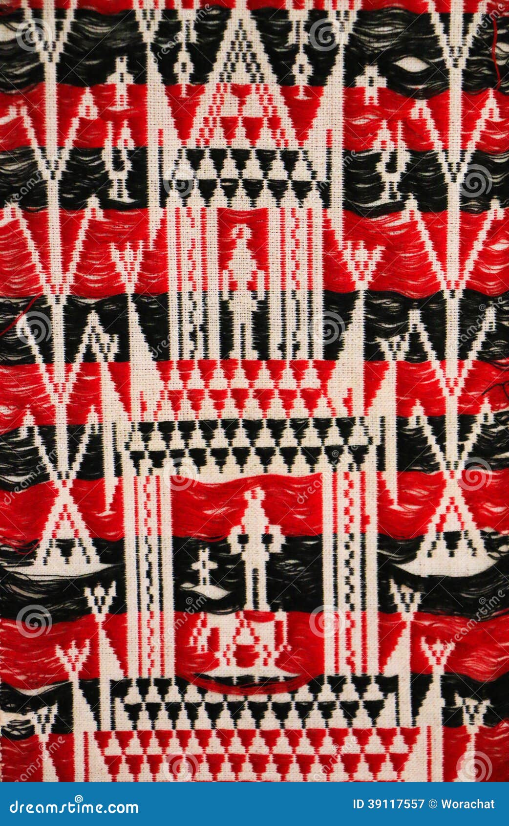 Red Thai Silk Fabric Pattern Stock Image - Image of woven, wallpaper ...
