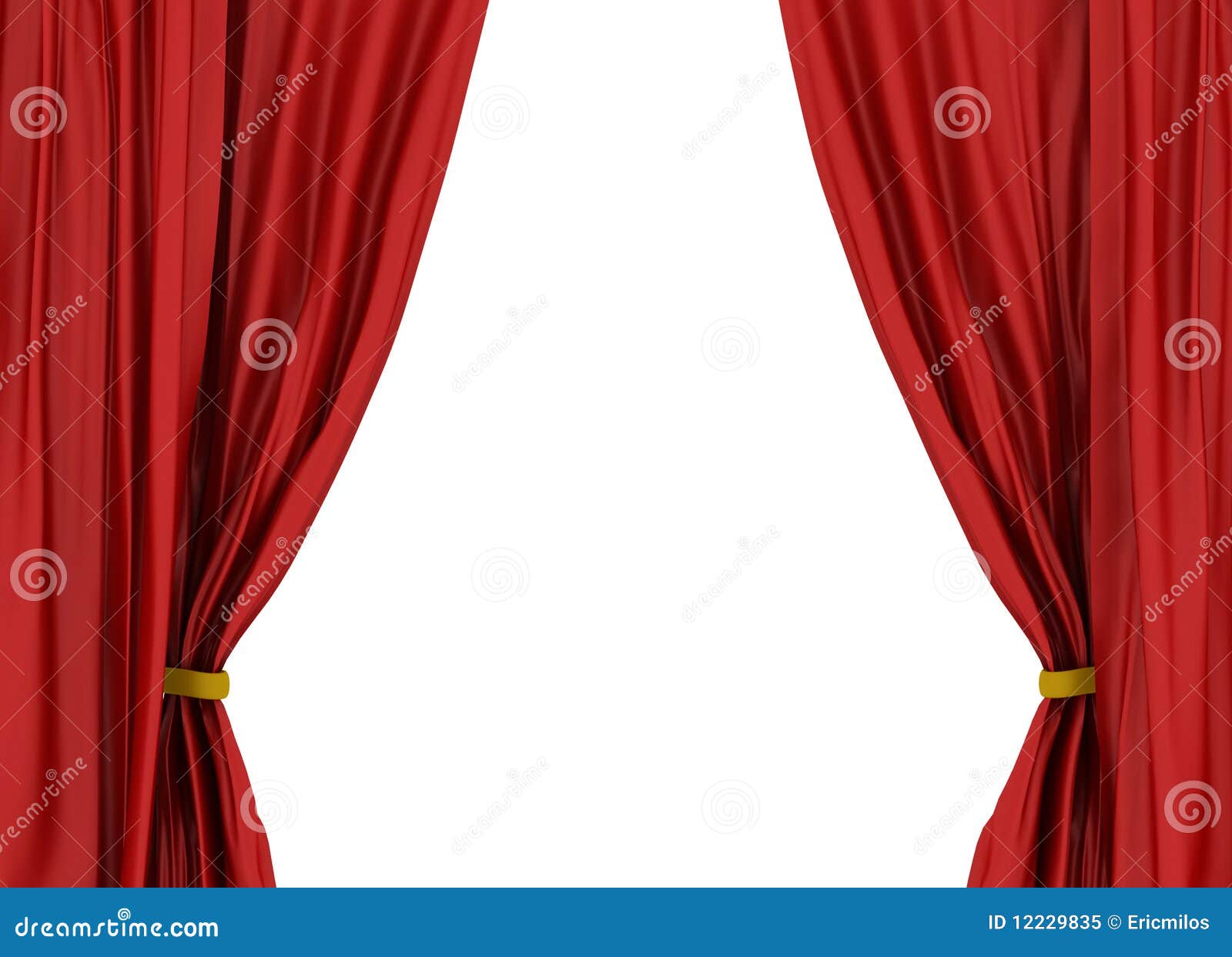 Red Theater Curtain. Background For Banner Or Poster. Vector ...