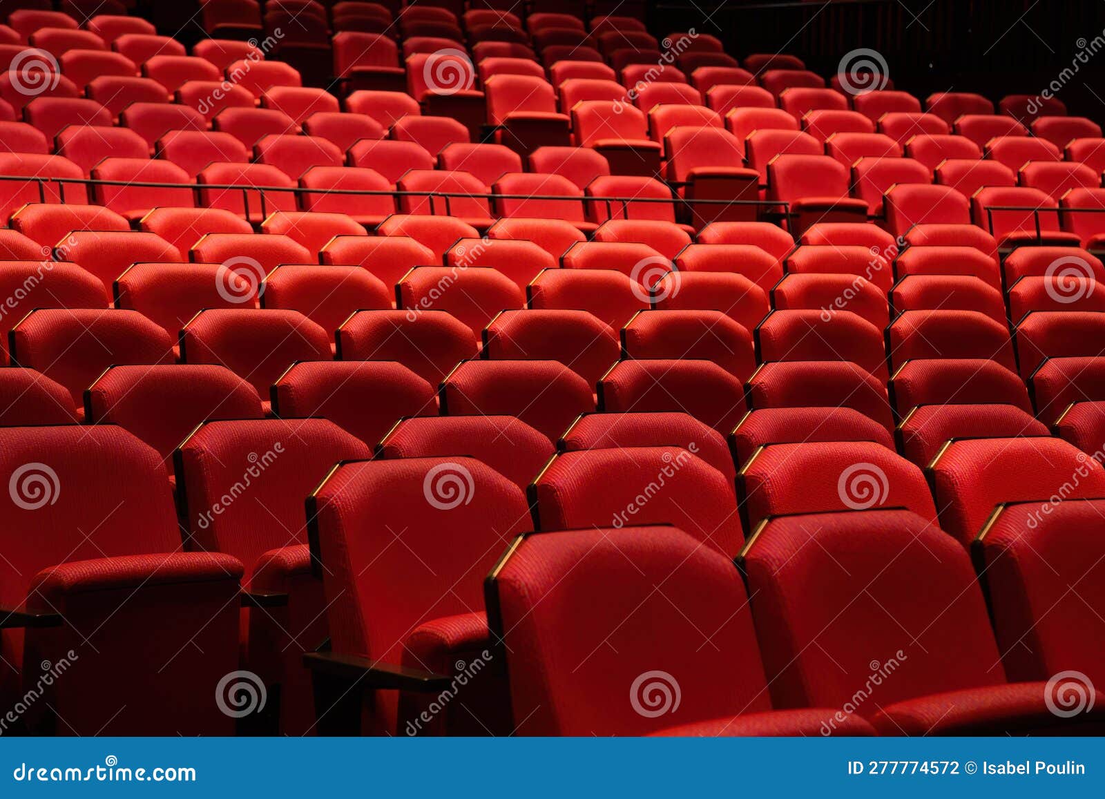 Rows of Red Generic Theater Seat Stock Photo - Image of spot, building ...