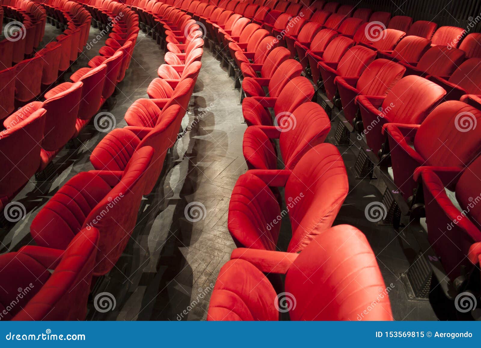 Red theater seats stock image. Image of formal, furniture - 153569815