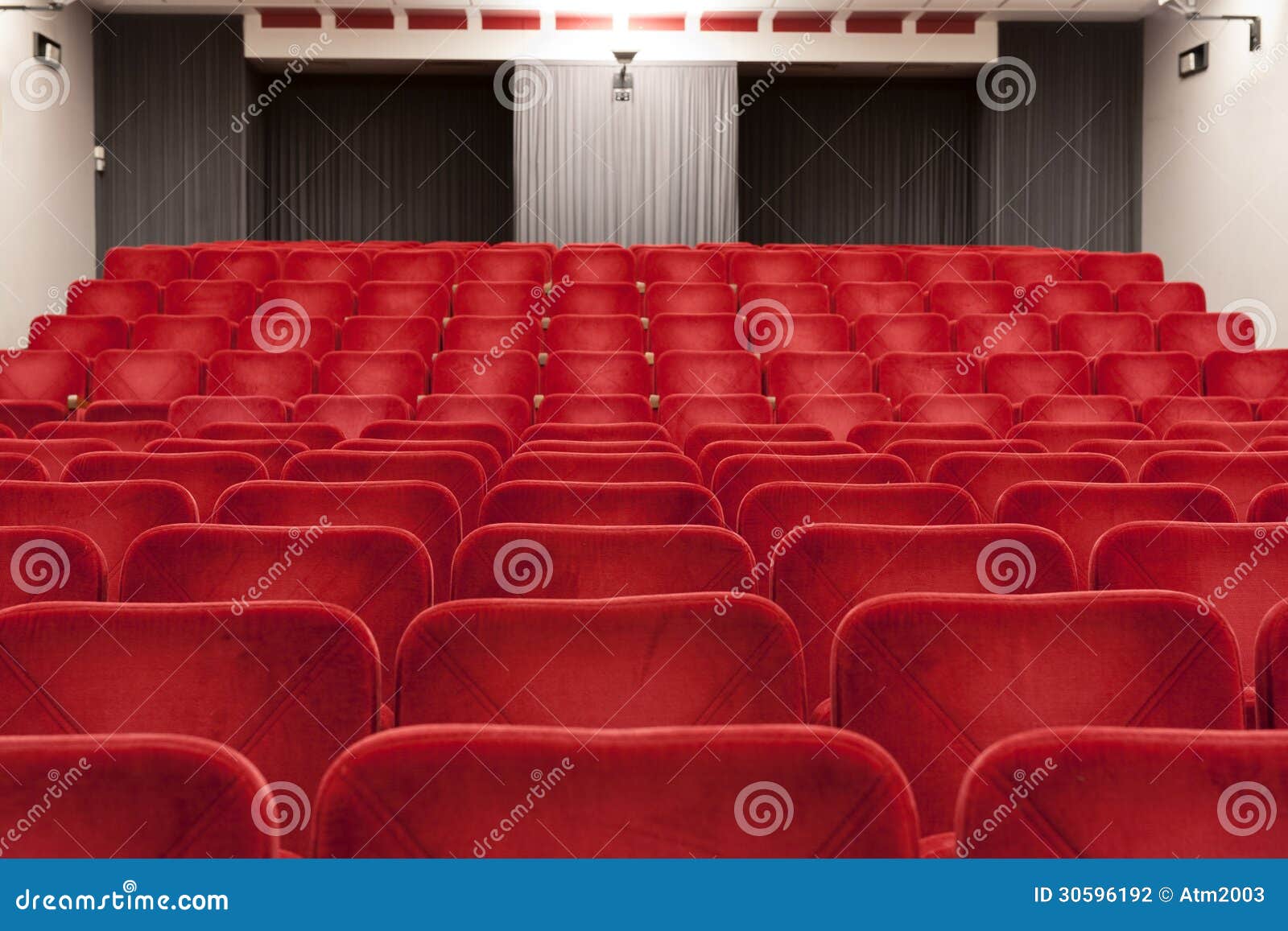 Red theatre stock photo. Image of music, empty, lined - 30596192
