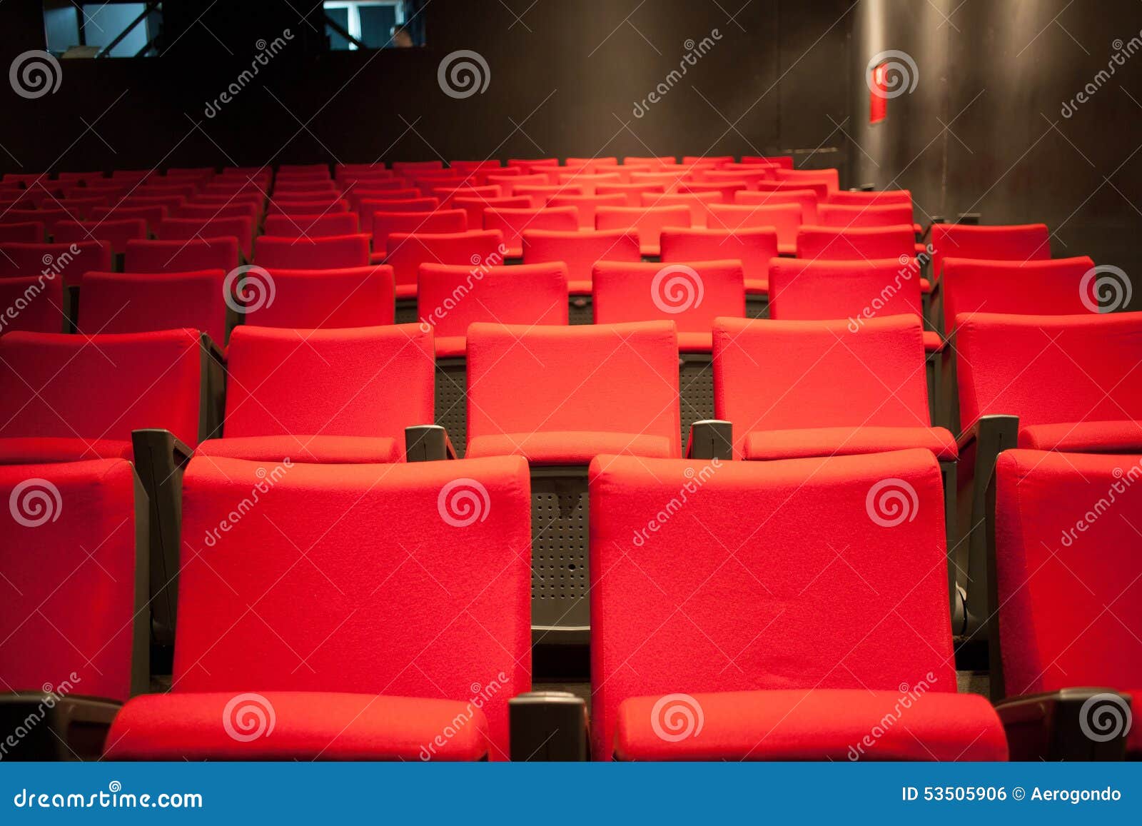 Red theatre seats stock photo. Image of auditorium, cinema - 53505906