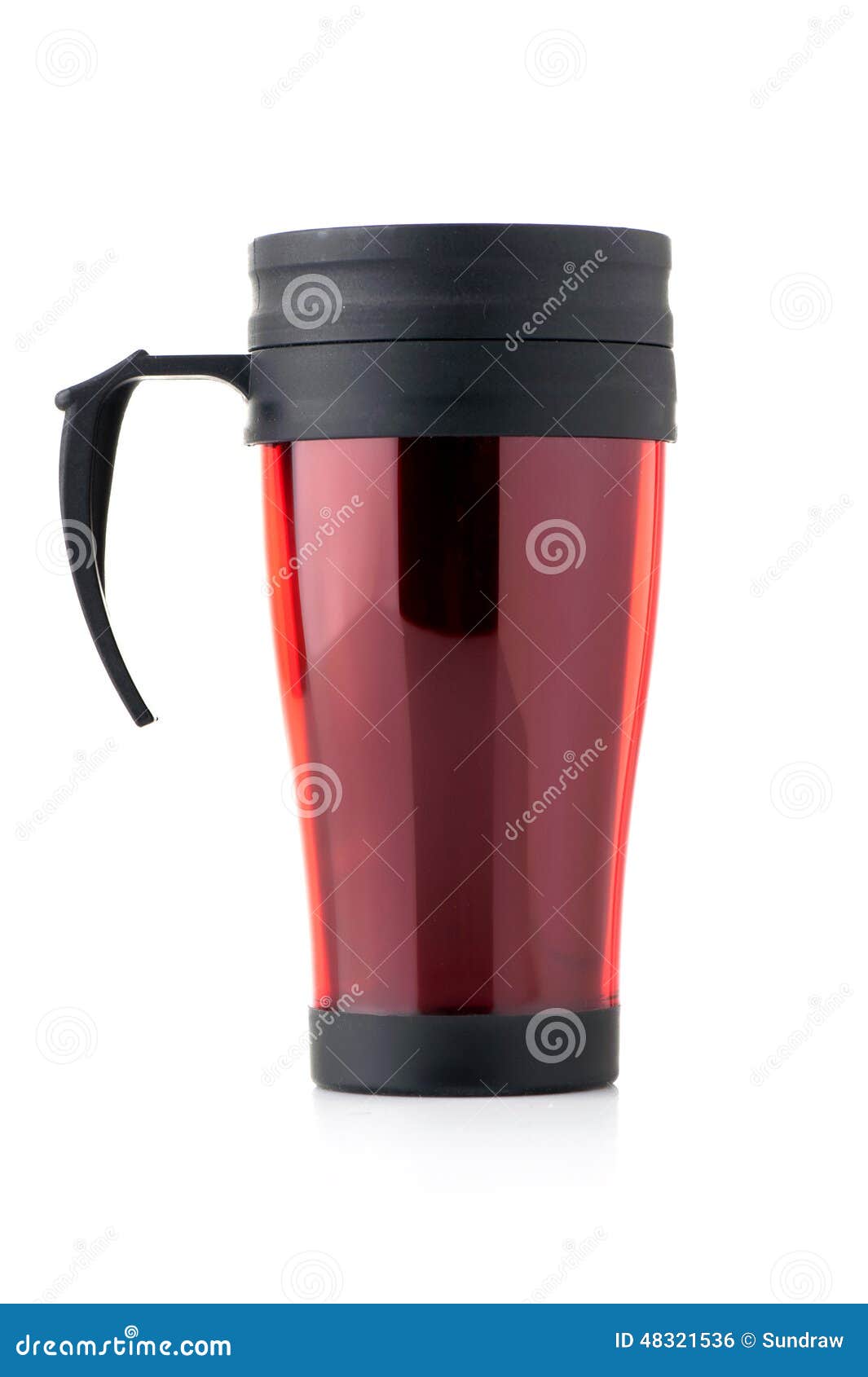 Red thermo cup stock photo. Image of thermos, white, insulating - 48321536