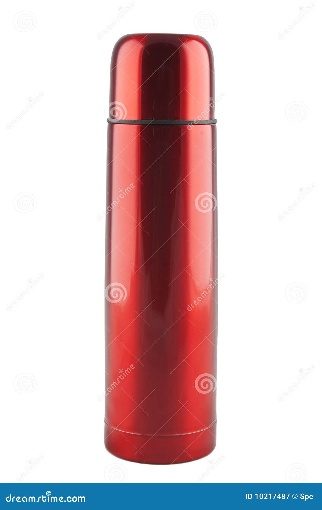Red thermos stock image. Image of gleaming, utensil, sparse - 10217487