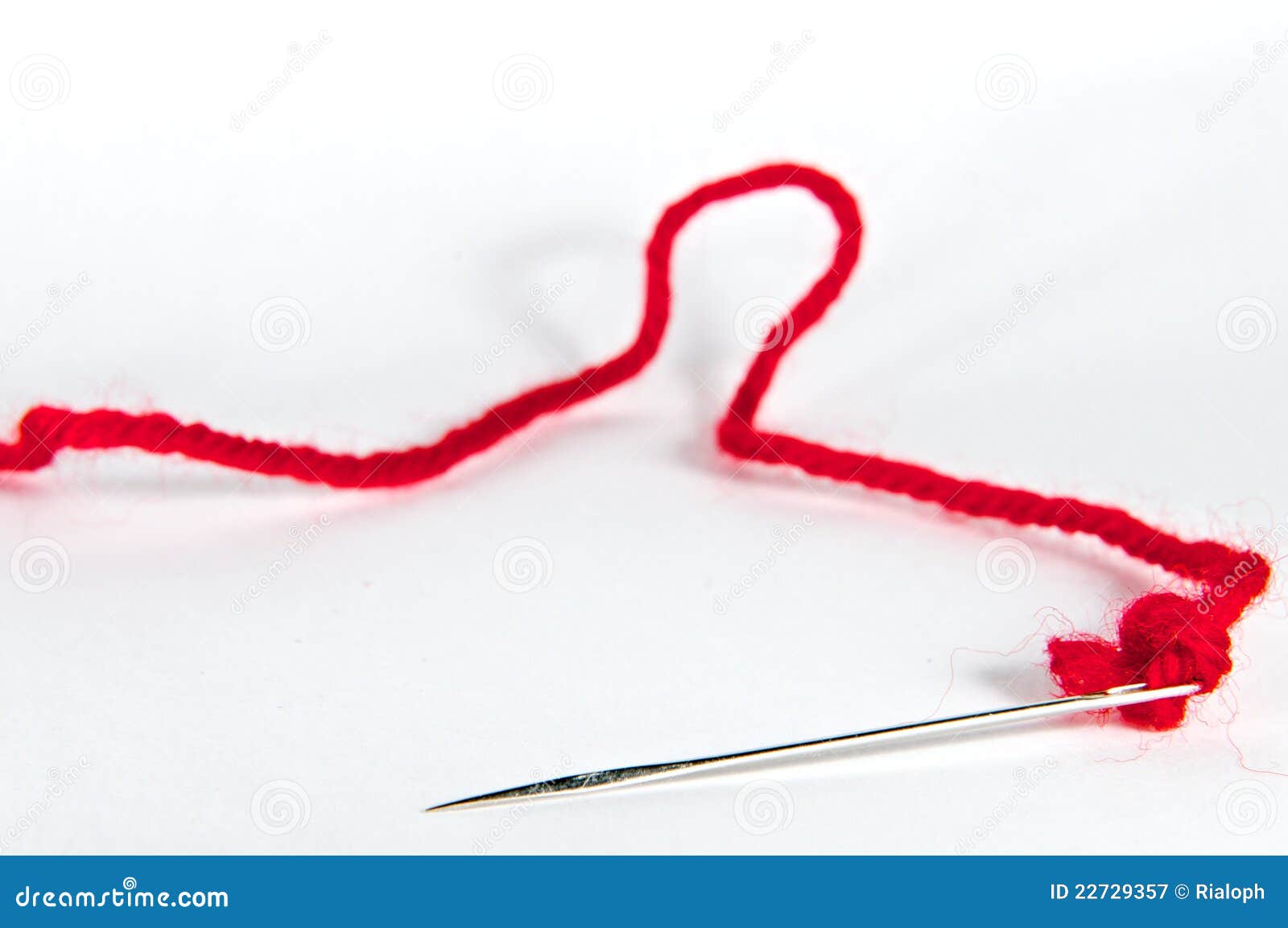 Red thread. stock illustration. Illustration of plot - 22729357