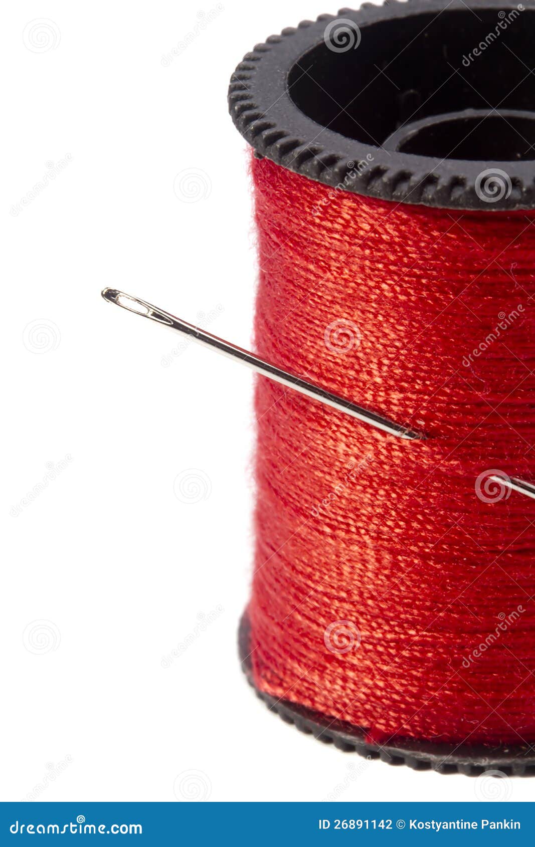 Red Thread stock photo. Image of craft, clothing, needle - 26891142
