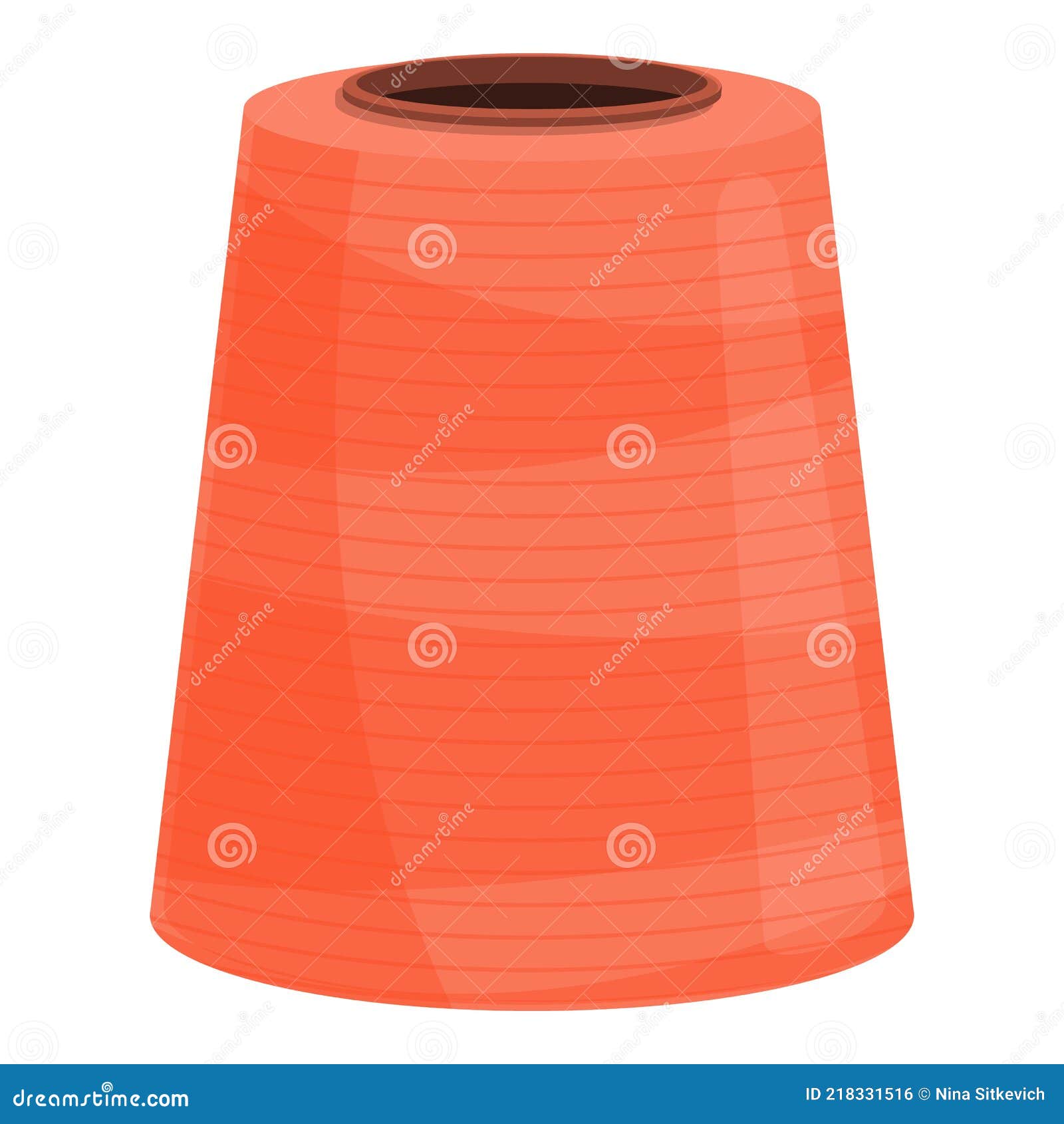 Red Thread Bobine Icon, Cartoon Style Stock Vector - Illustration of ...