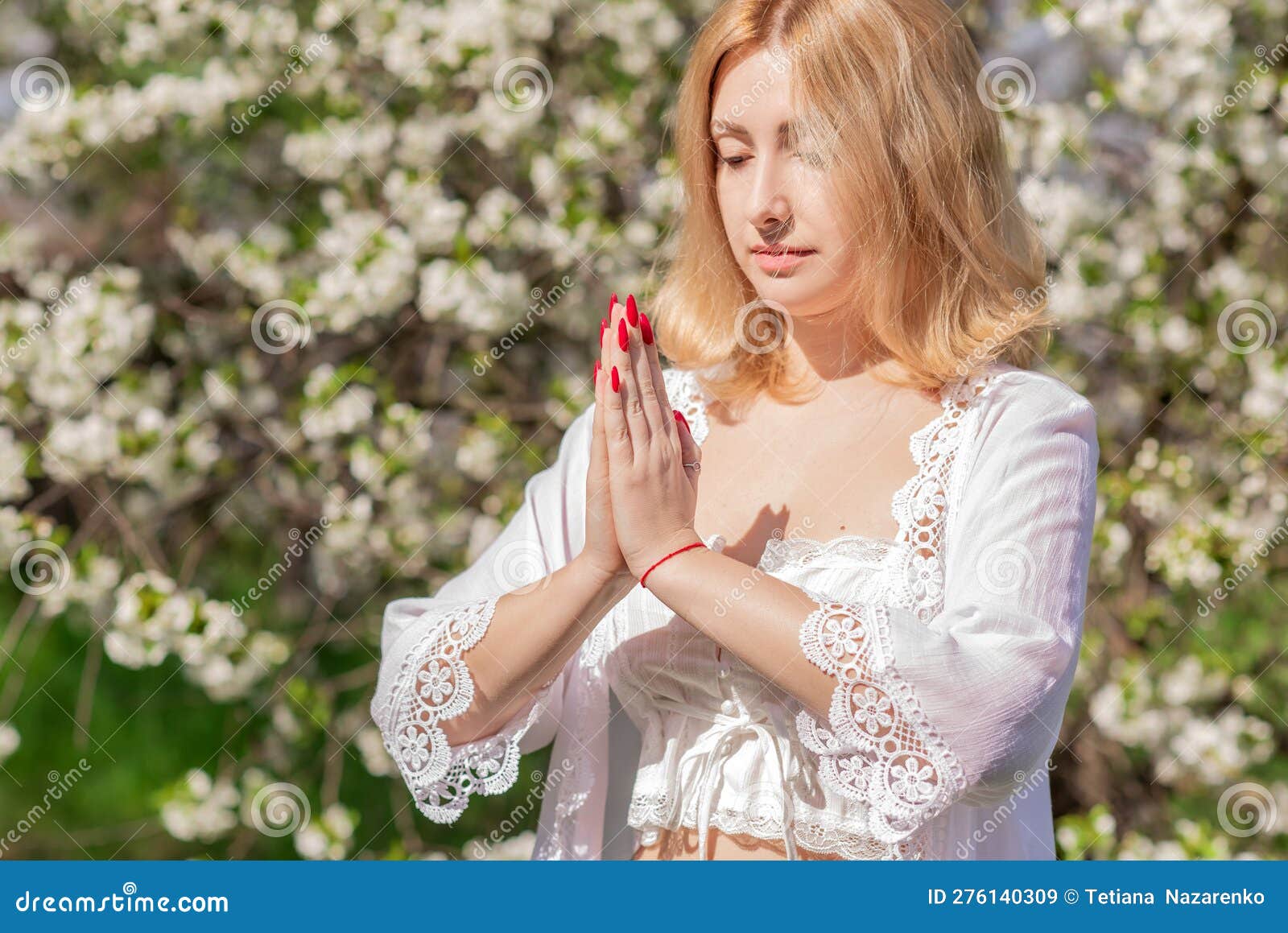 Red Thread Talisman, Power of Faith Stock Image - Image of natural ...