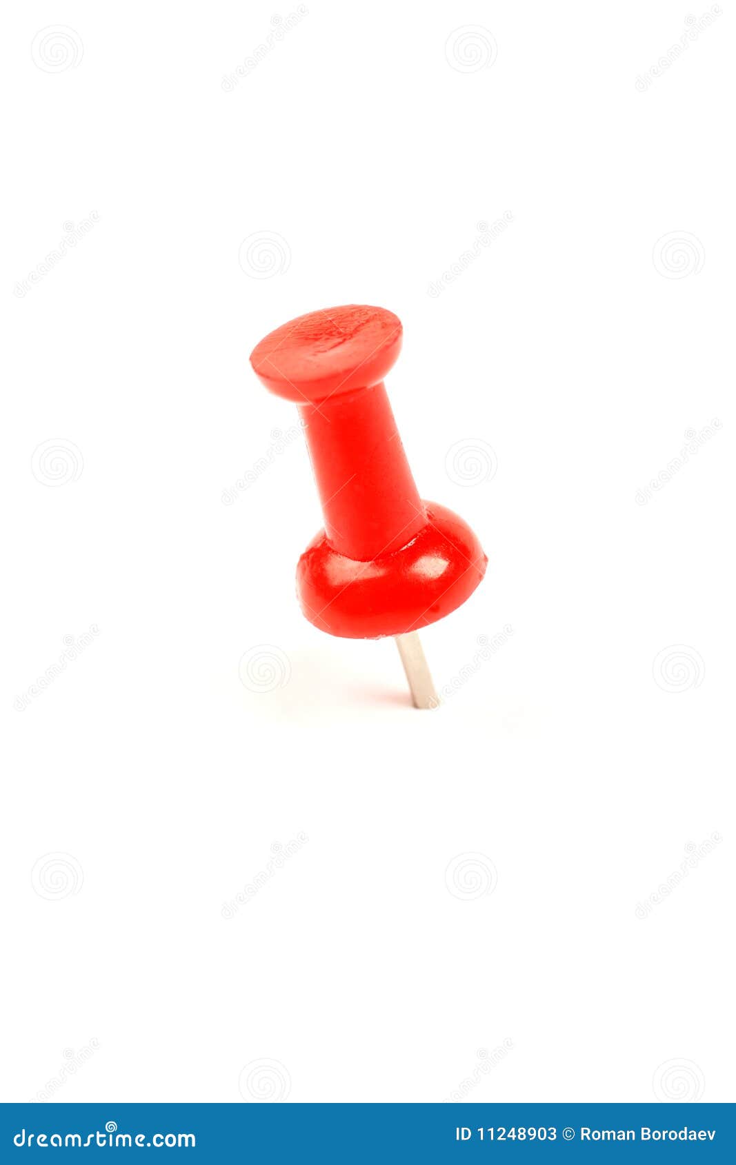 Red thumbtack. stock image. Image of full, hurt, close - 11248903