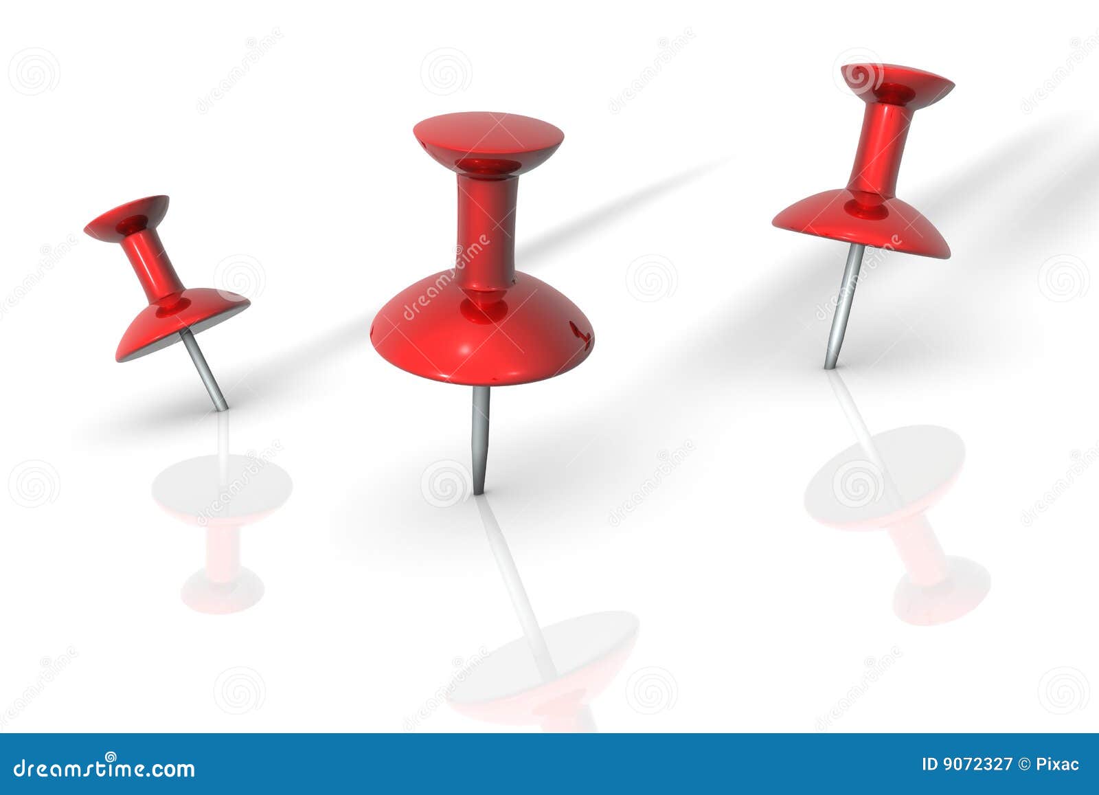 Red Thumbtack stock illustration. Illustration of shape - 9072327