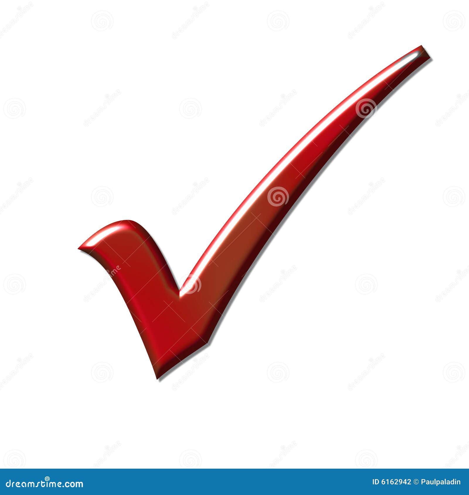 Red tick stock illustration. Illustration of design, sign - 6162942