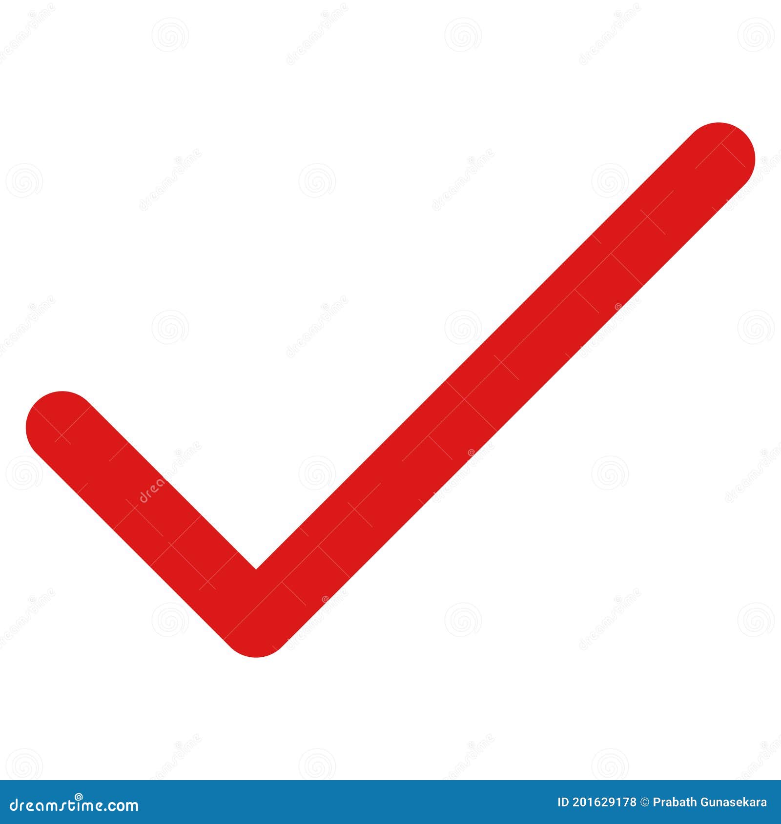 Red Tick Icon for Web or App Ui Design Stock Vector - Illustration of ...
