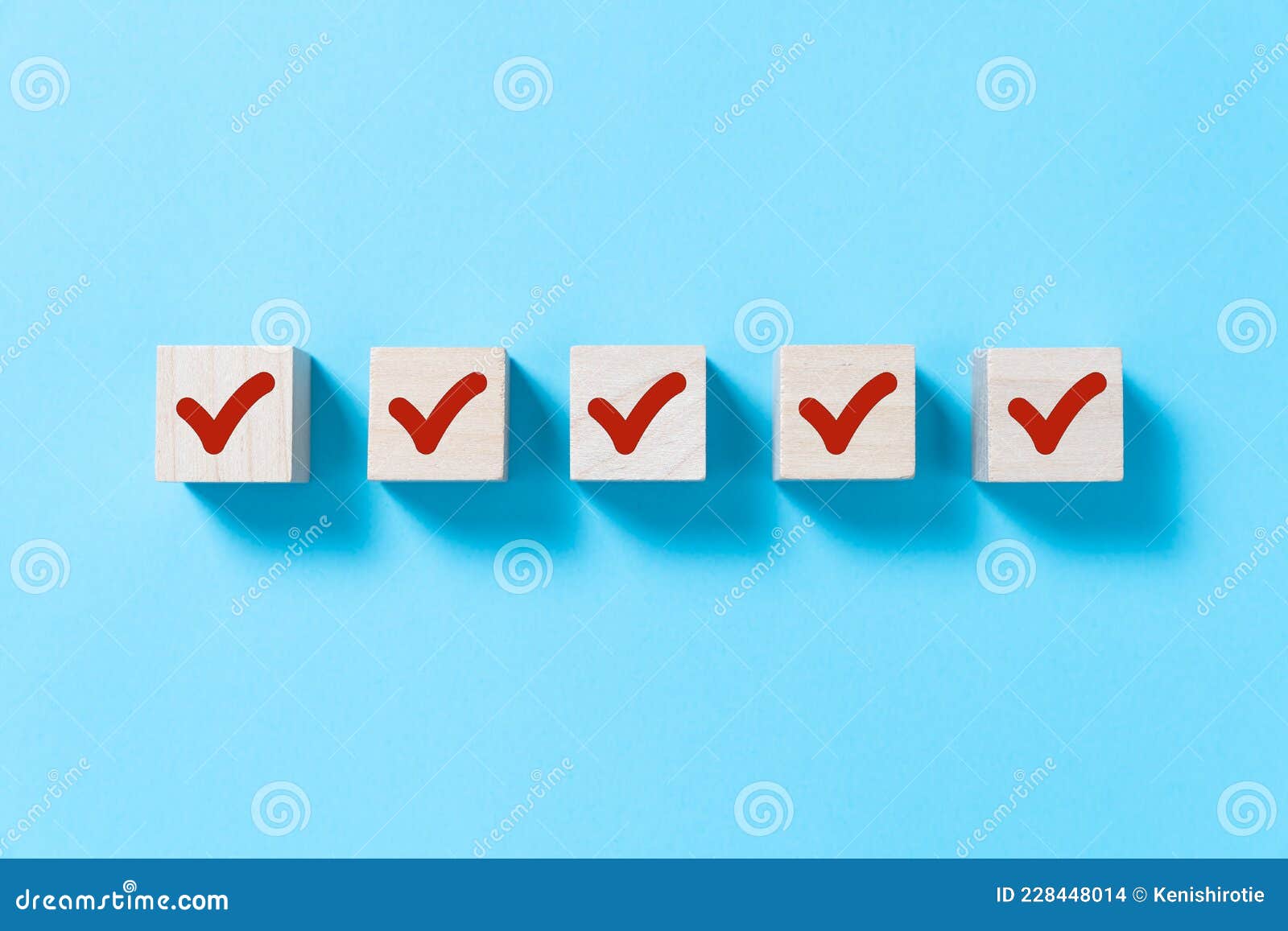 Red Tick Marking on Checklist Stock Photo - Image of tick, remind ...