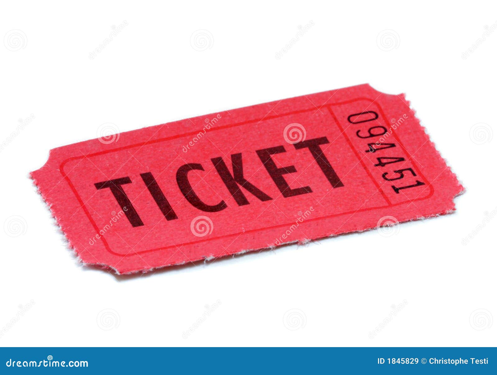 Red Raffle Tickets Clipart