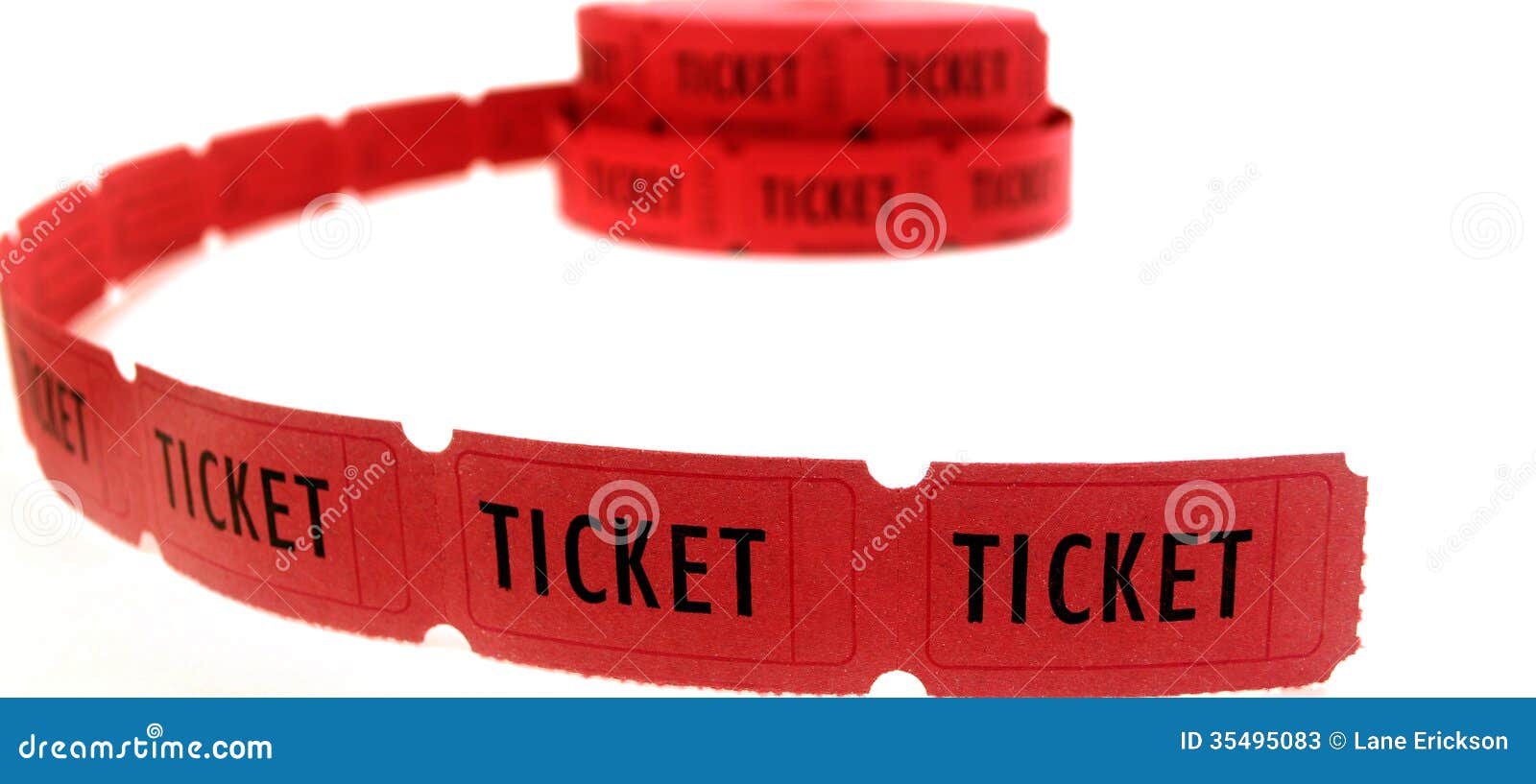 Red Tickets stock image. Image of circus, roll, admit - 35495083