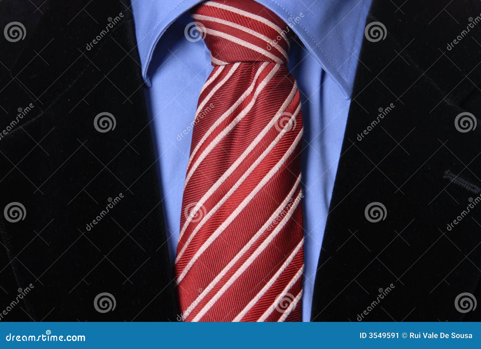 Red tie stock image. Image of clothes, shirt, cotton, collar - 3549591