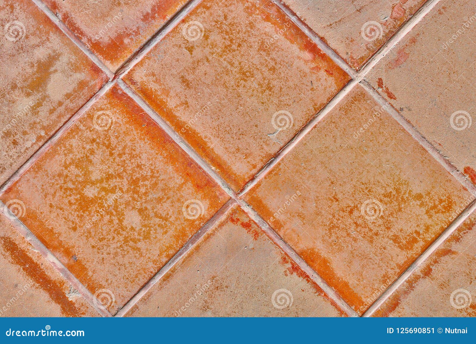 Red Tile Floor Texture and Background Stock Image - Image of interior ...