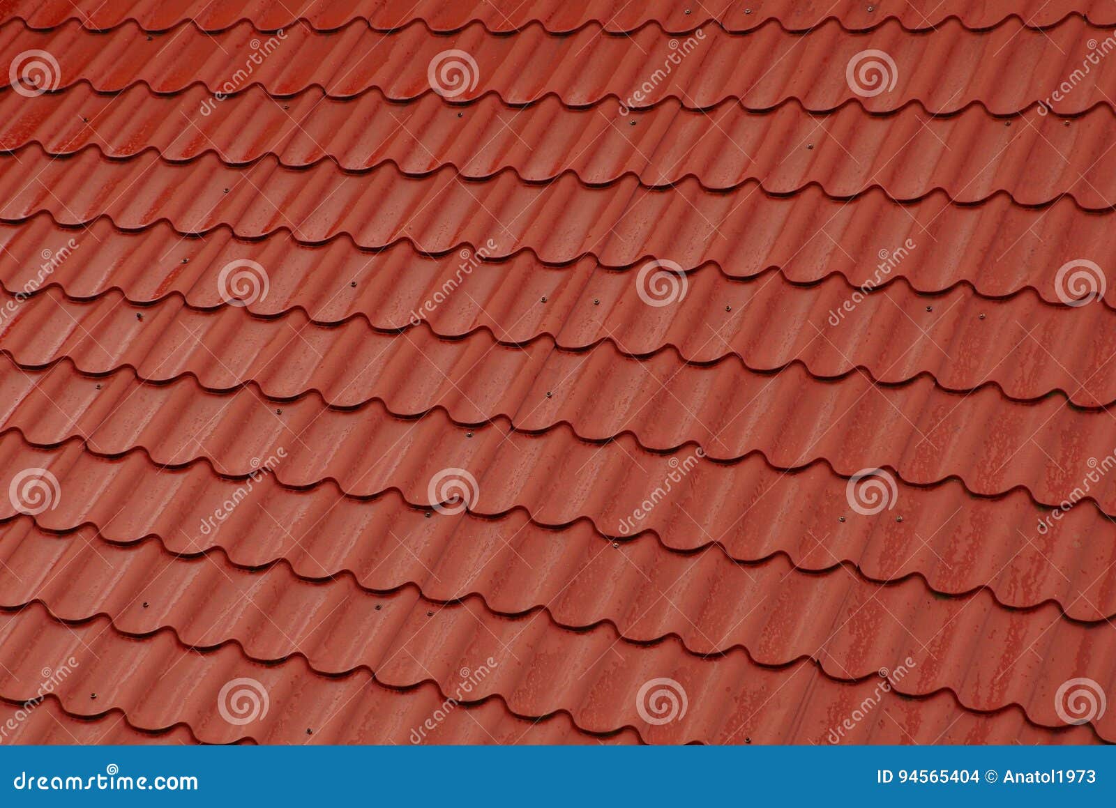 Red Tile on the Roof of a Private House Stock Photo - Image of ...