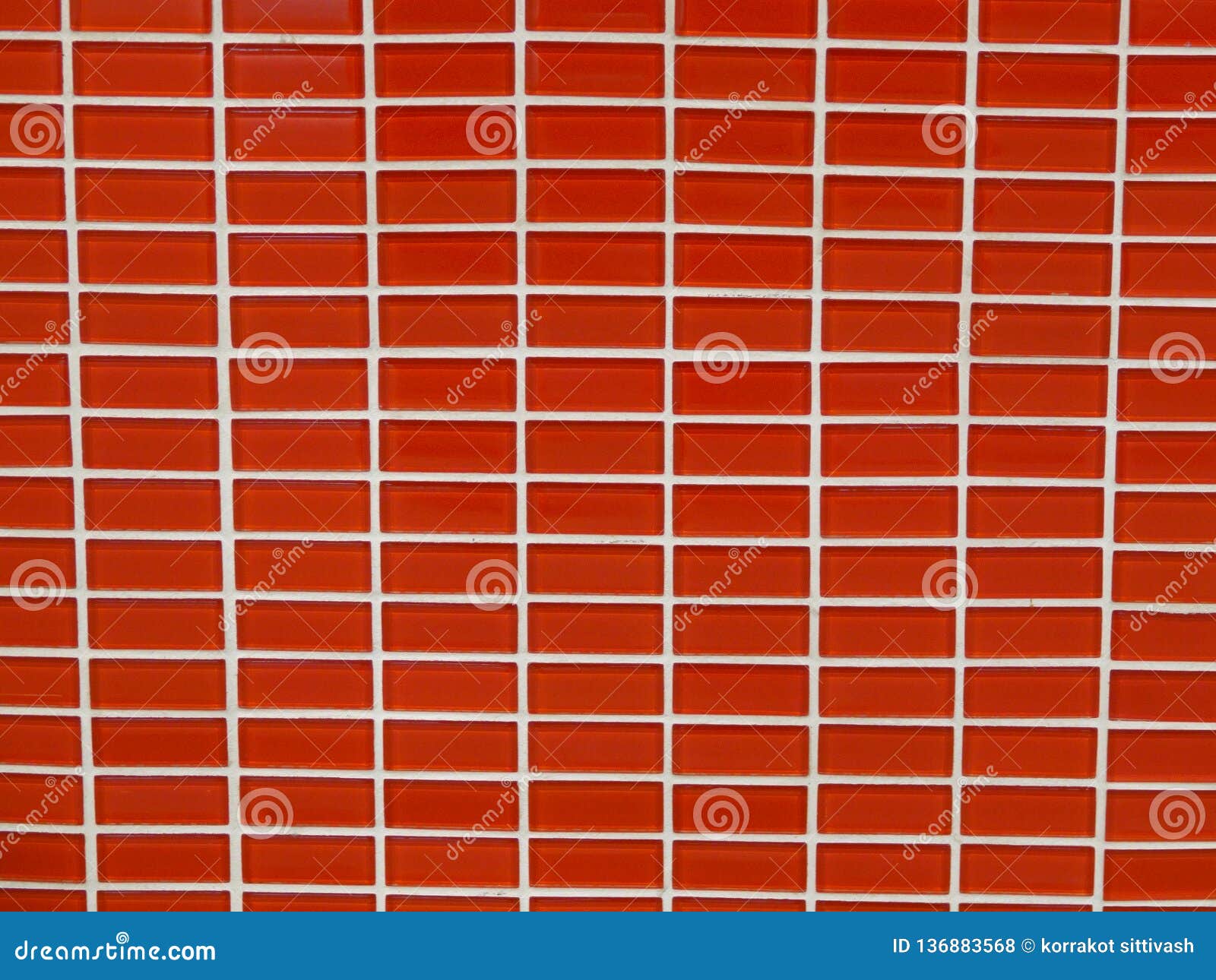 Red Tile Wall Texture Background Stock Photo - Image of closeup, grungy ...