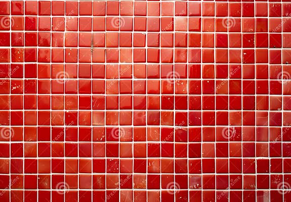 Red Tile Wall Background with White Grout Stock Illustration ...
