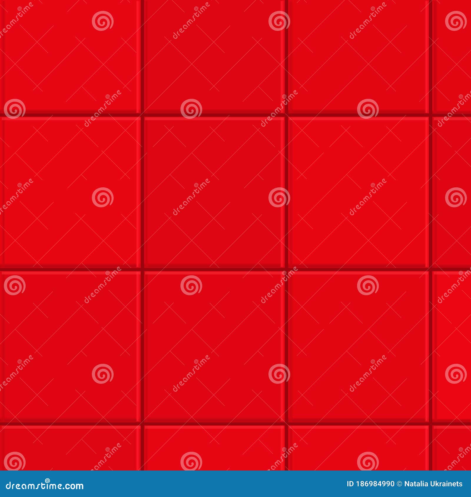 Red tile stock vector. Illustration of floor, square - 186984990