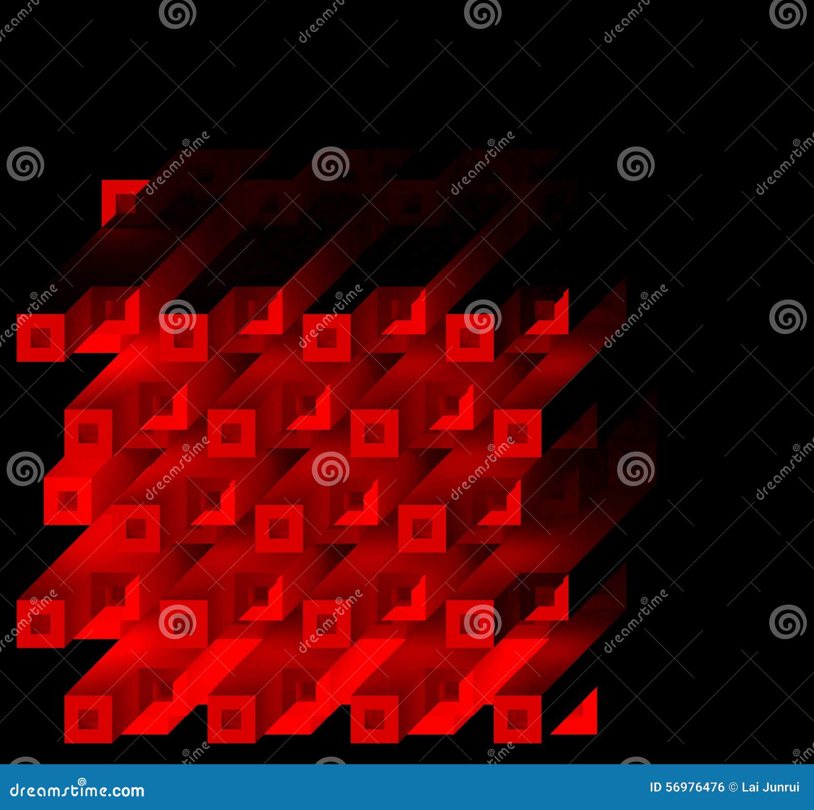 A Red Tilted Pattern of Many Boxes Stock Illustration - Illustration of ...