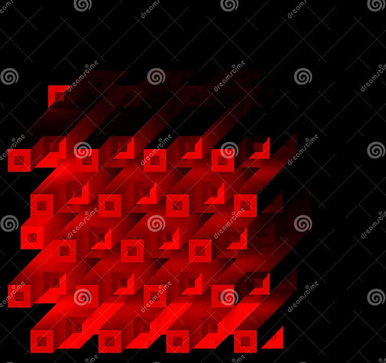 A Red Tilted Pattern of Many Boxes Stock Illustration - Illustration of ...