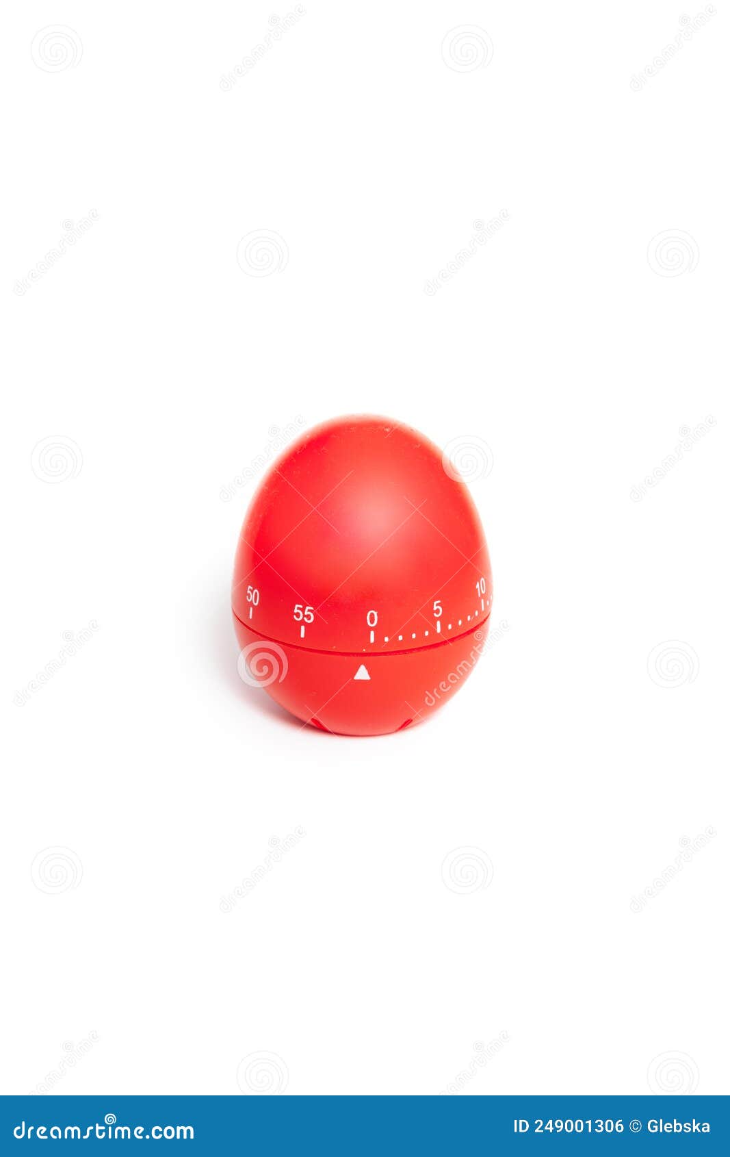 Red Timer in the Form of an Egg on a White Background Stock Photo ...