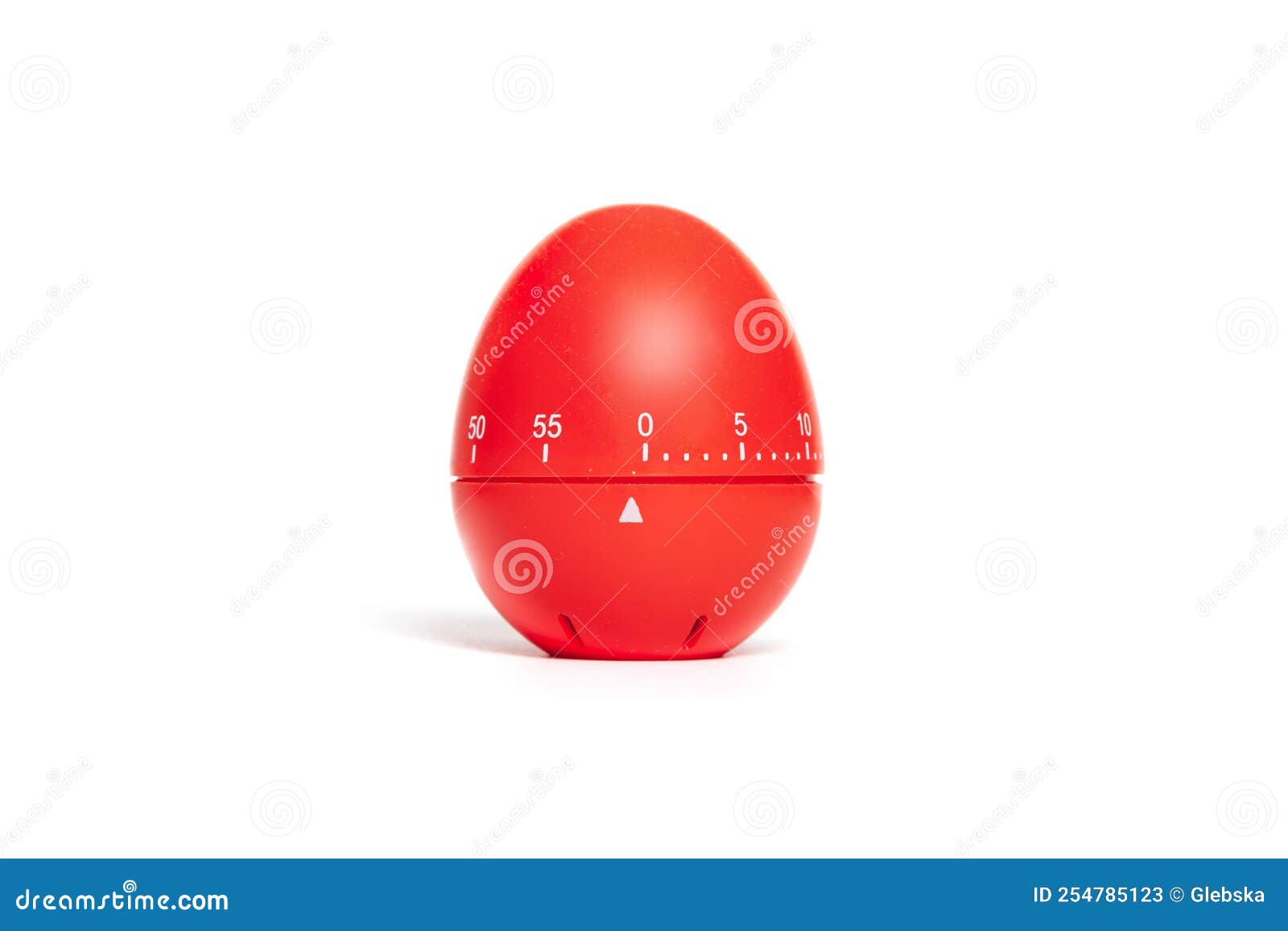 Red Timer in the Form of an Egg on a White Background Stock Image ...