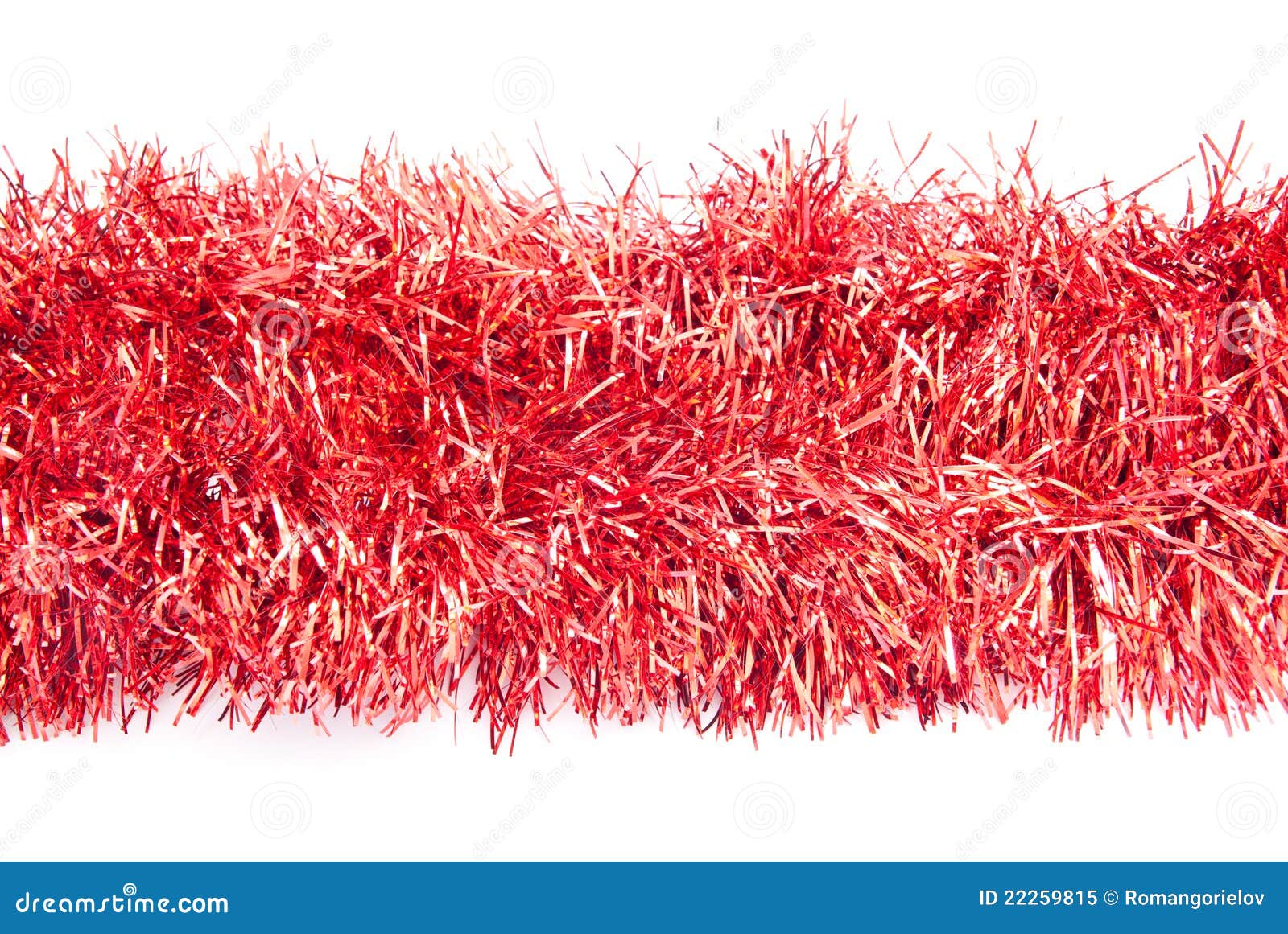 Red tinsel stock image. Image of decorate, decorative - 22259815