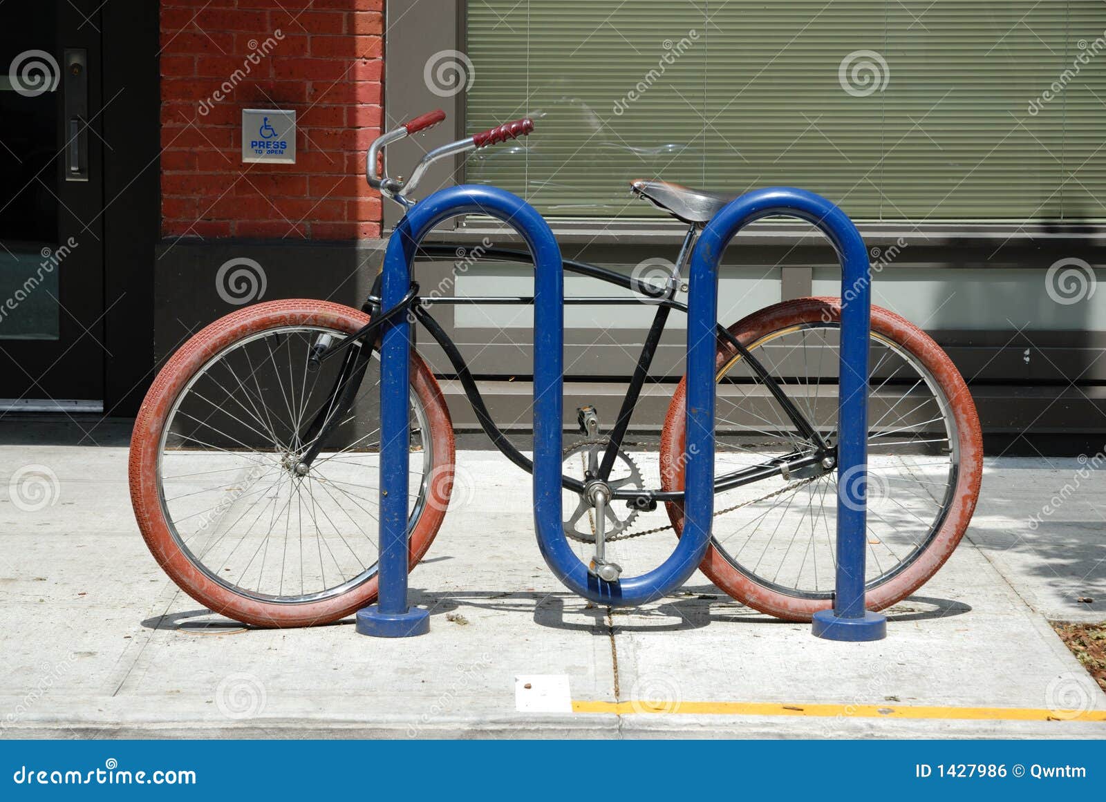 Red Tire Bicycle stock photo. Image of black, vintage - 1427986
