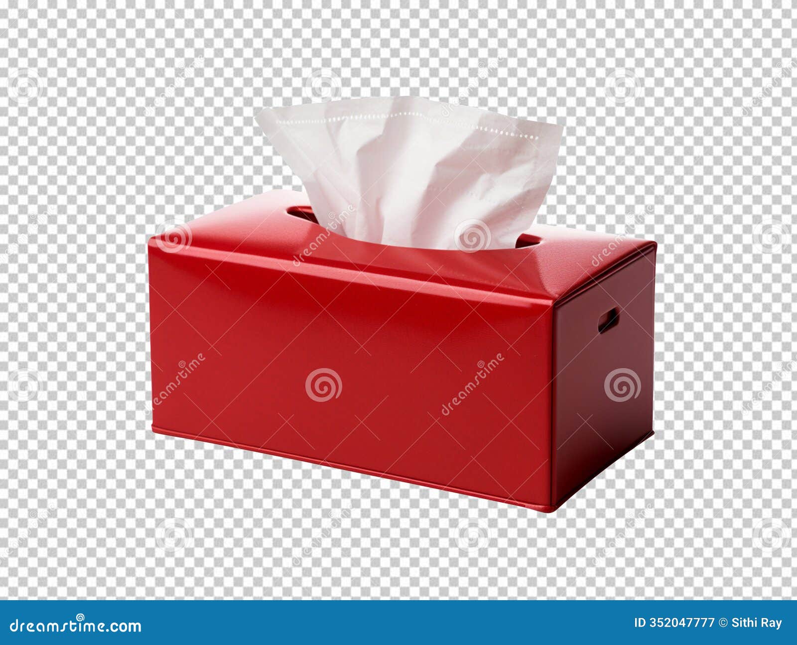 Red Tissue Box Isolated on Transparent Background Stock Illustration ...