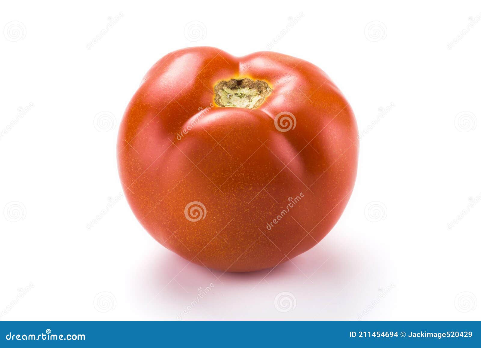 Close-up of one red tomato stock photo. Image of ingredient - 211454694