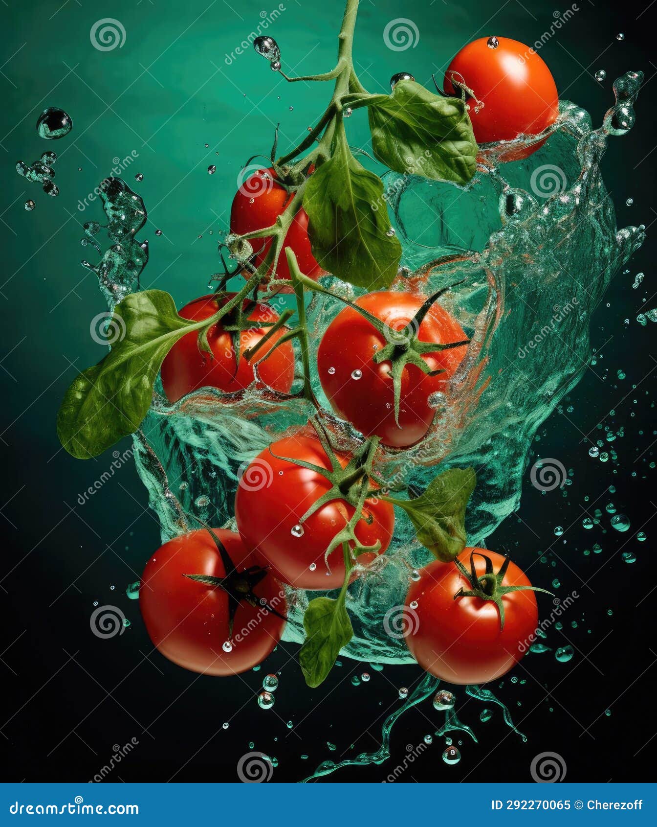 Red Tomatoes Fall into the Water Stock Image - Image of juicy, clear ...