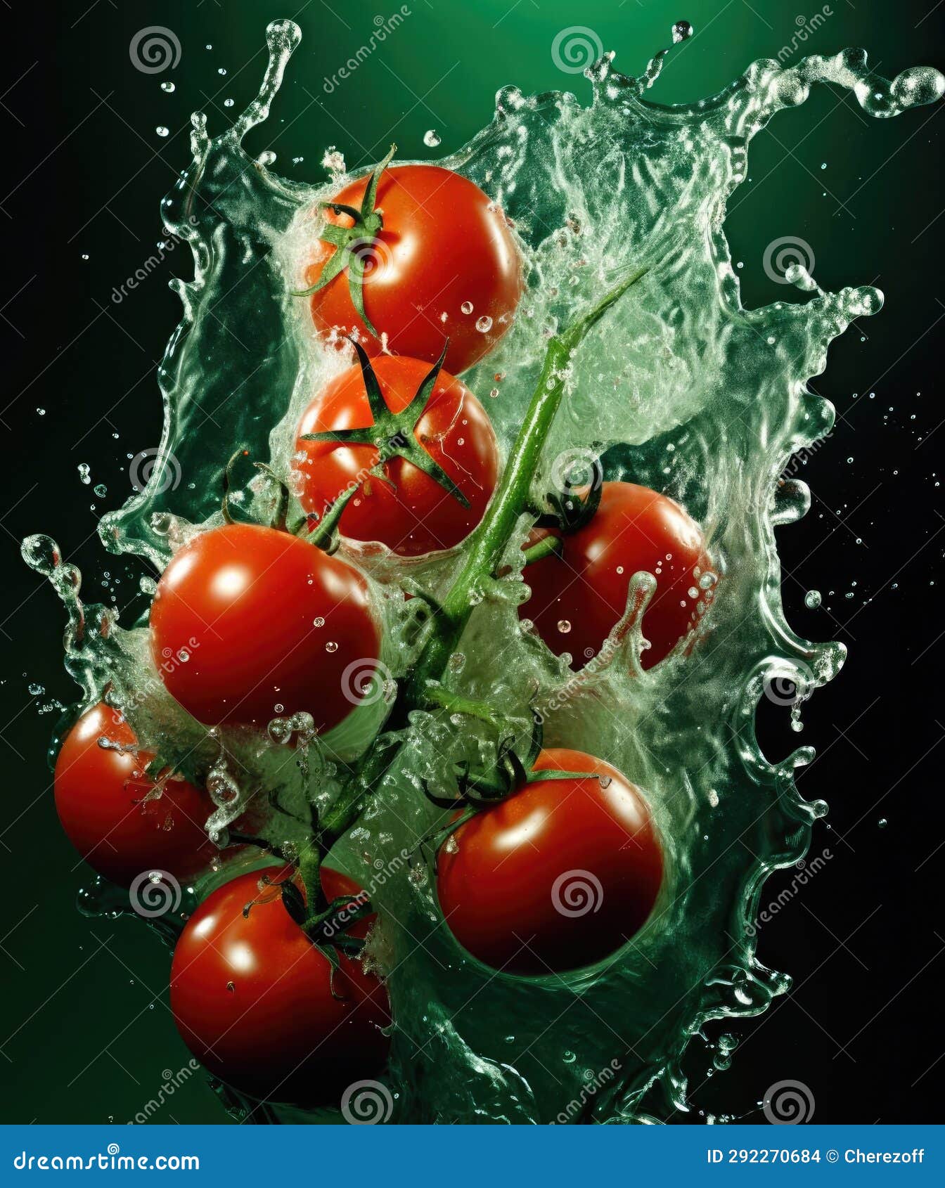 Red Tomatoes Fall into the Water Stock Photo - Image of nature ...