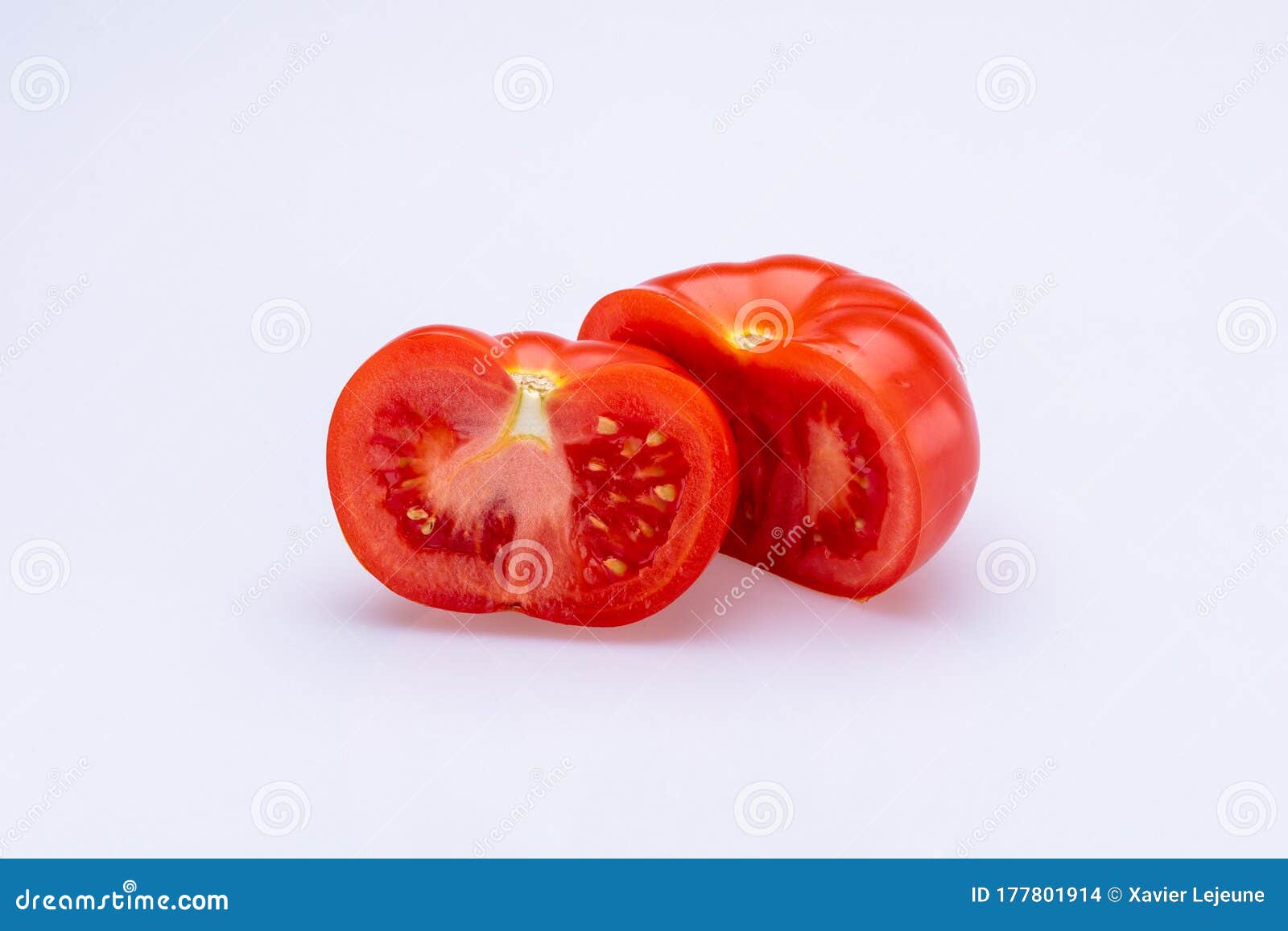 Red Tomatoes in Front of a White Background Stock Photo - Image of ...