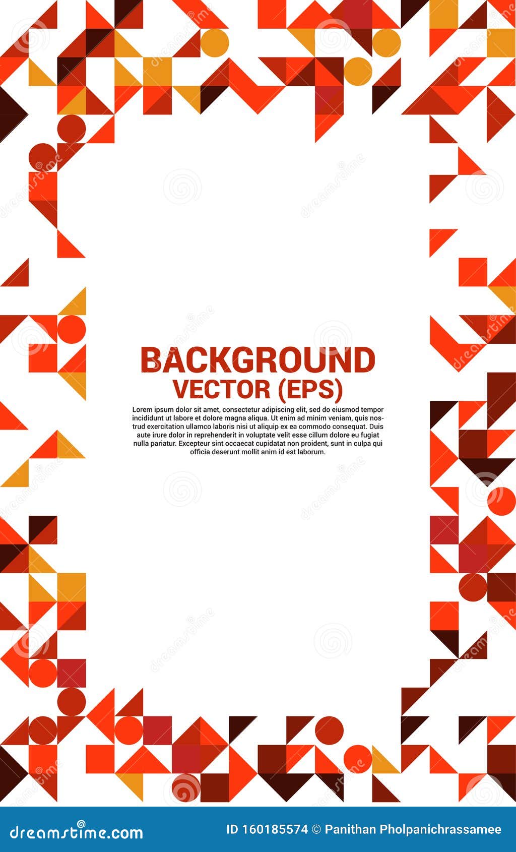 Red Tone Graphic Layout Element from Geometry Shape. Stock Illustration ...