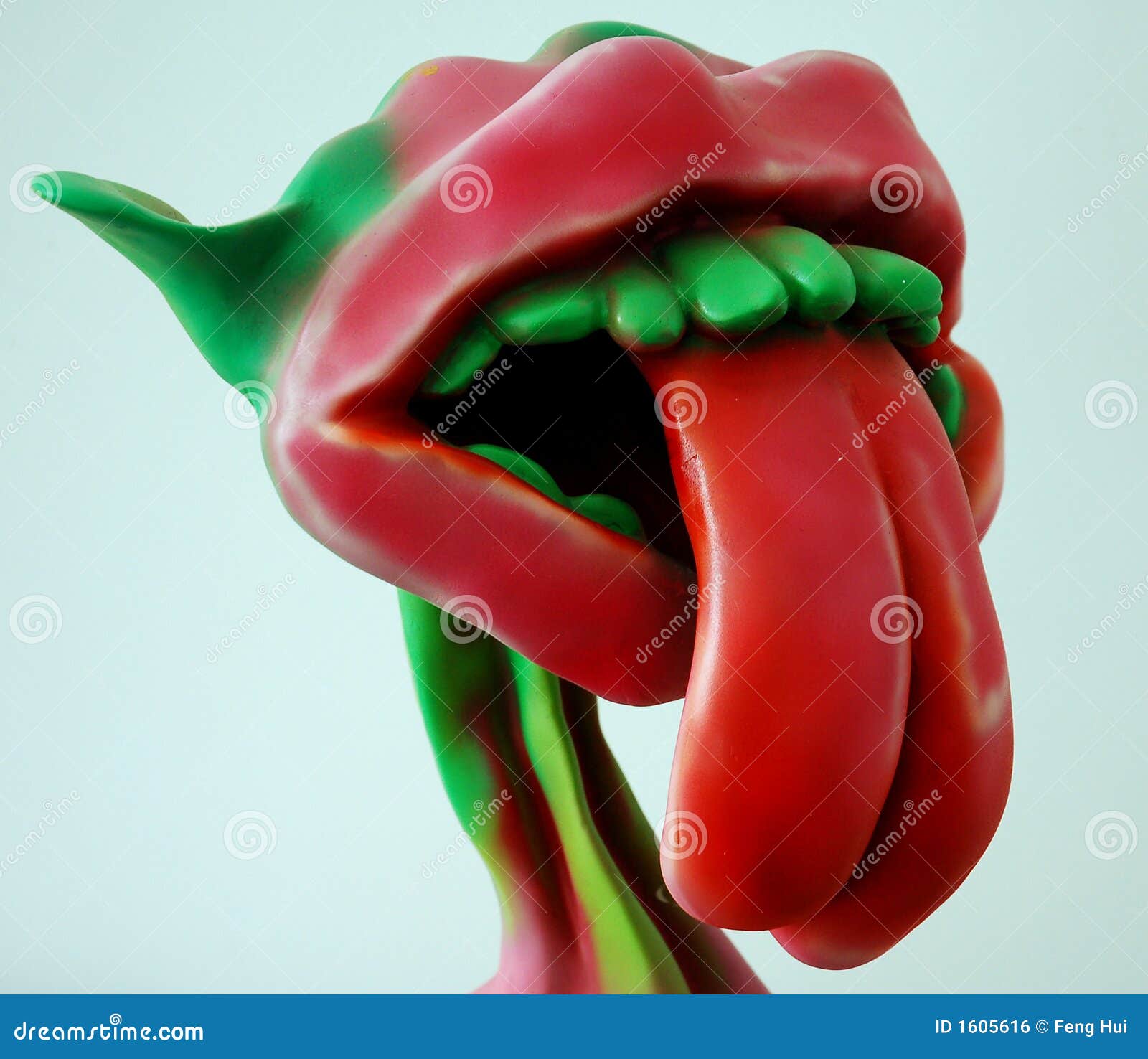 Red tongue stock photo. Image of tooth, happy, devilish - 1605616