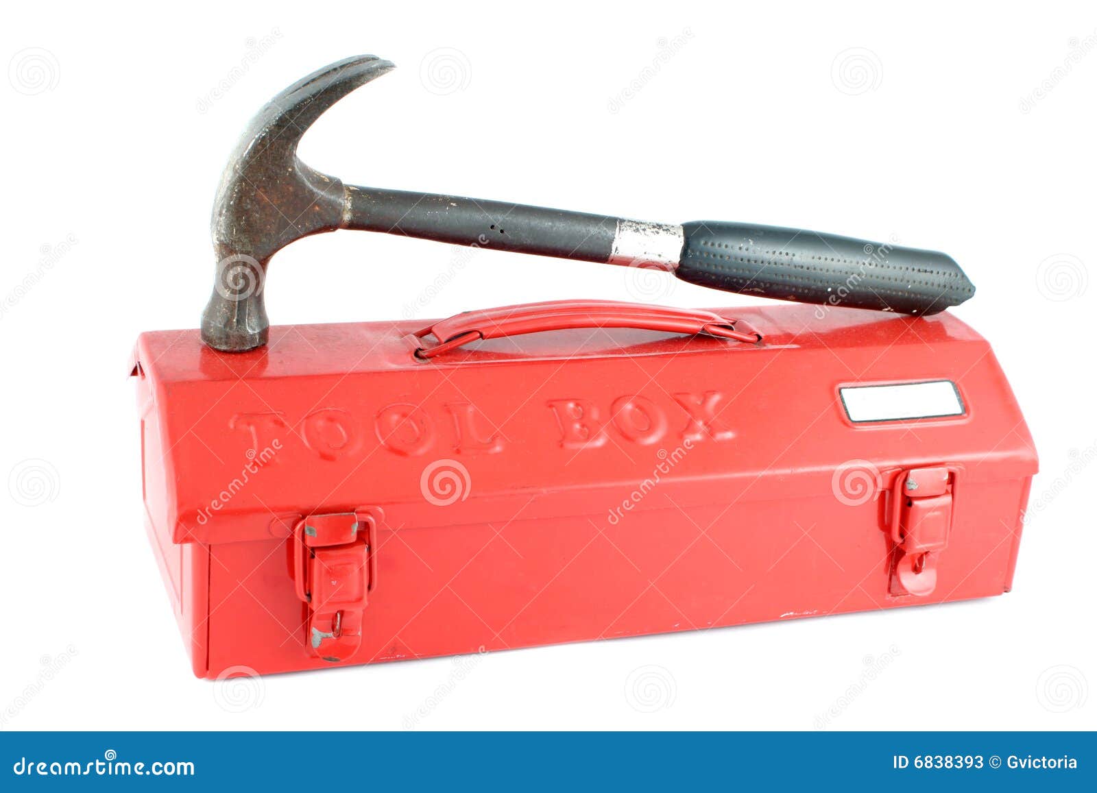 Red tool box stock image. Image of metal, repair, handyman - 6838393