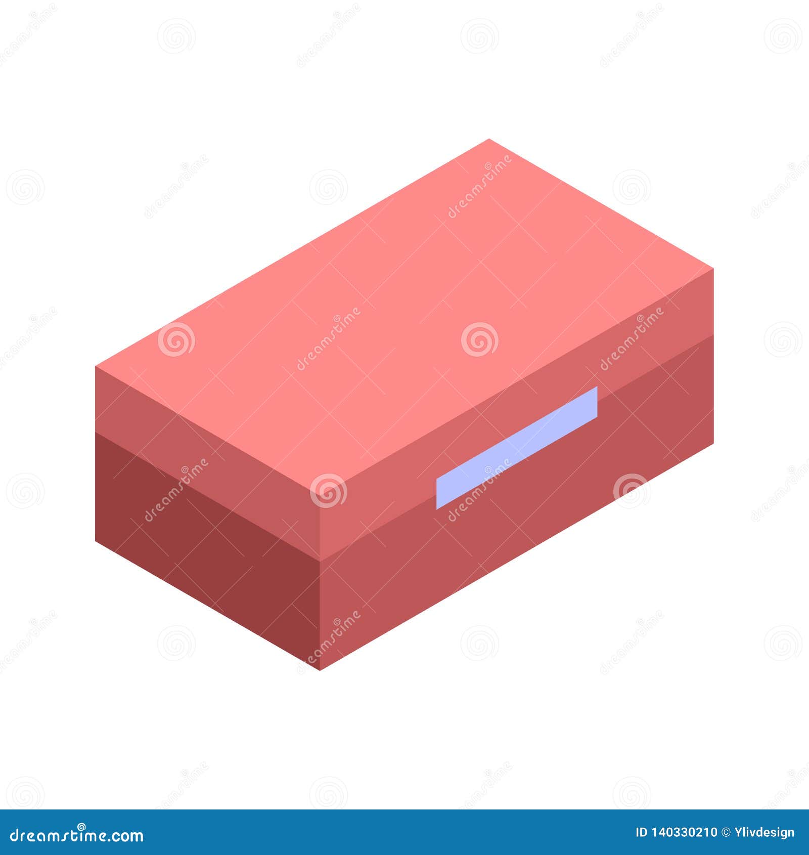 Red Tool Box Icon, Isometric Style Stock Vector - Illustration of ...