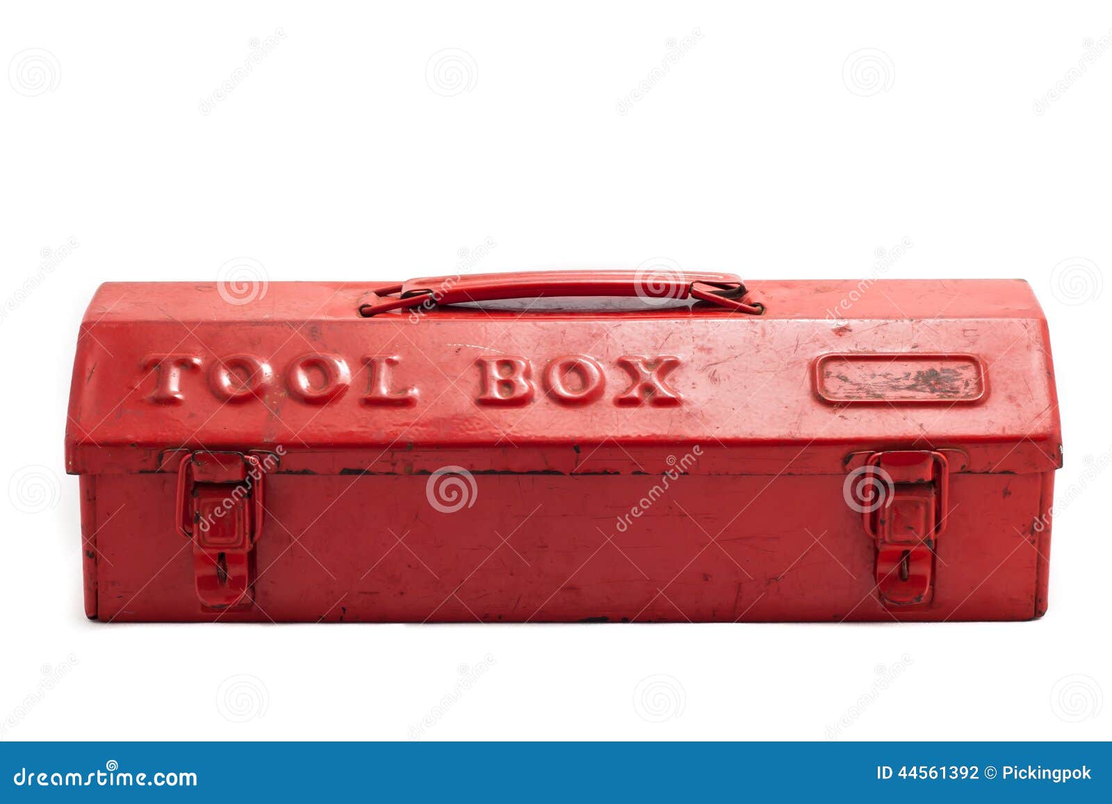 Red tool box stock photo. Image of handle, chrome, improvement - 44561392