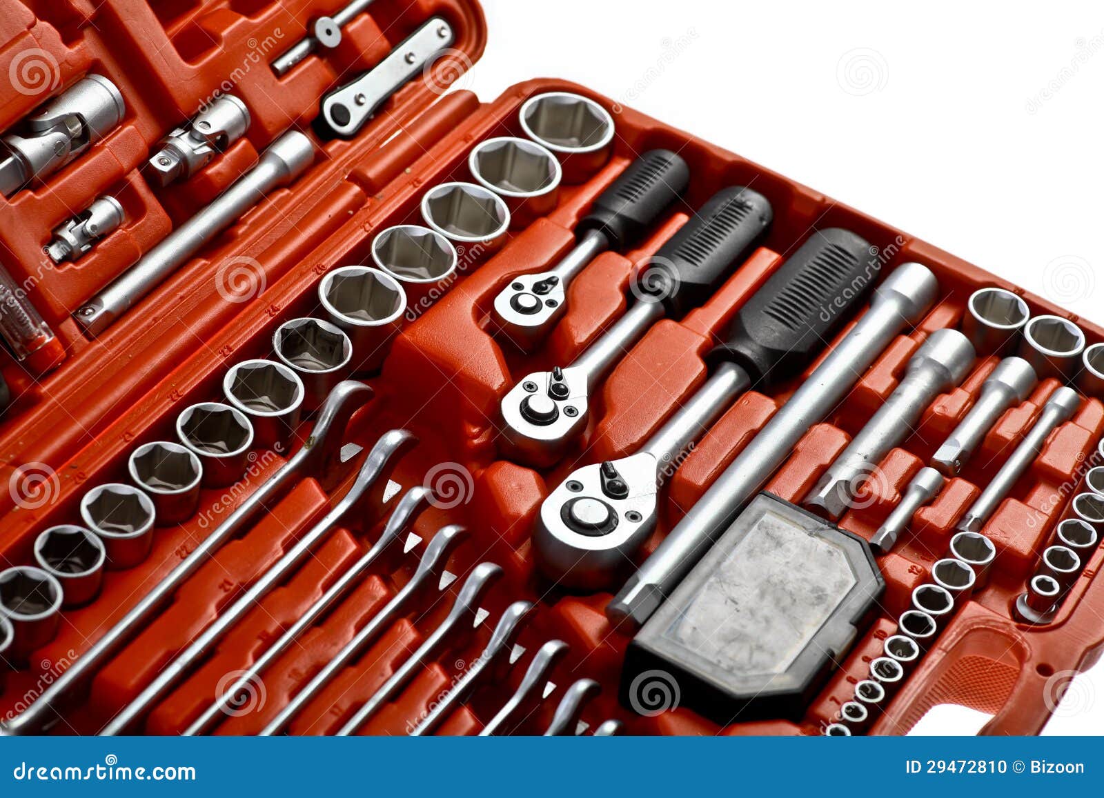 Red toolbox stock photo. Image of equipment, group, engineer - 29472810