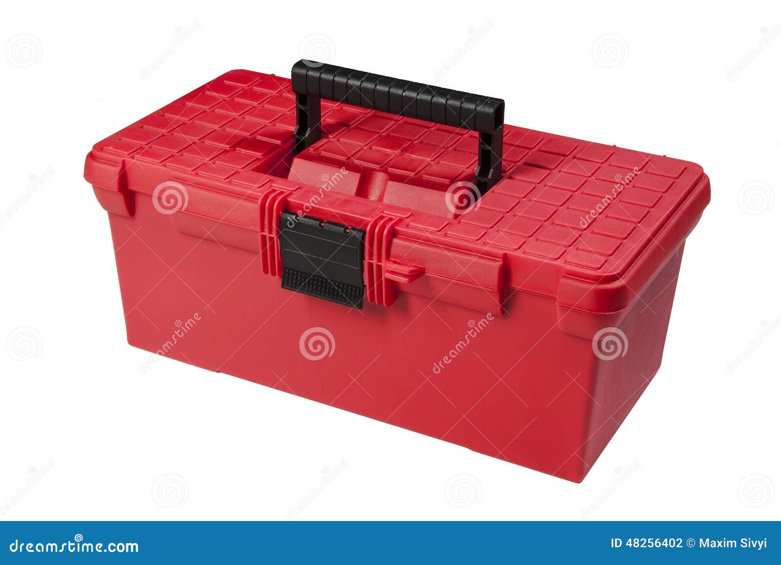 Red toolbox stock photo. Image of toolbox, empty, construction - 48256402