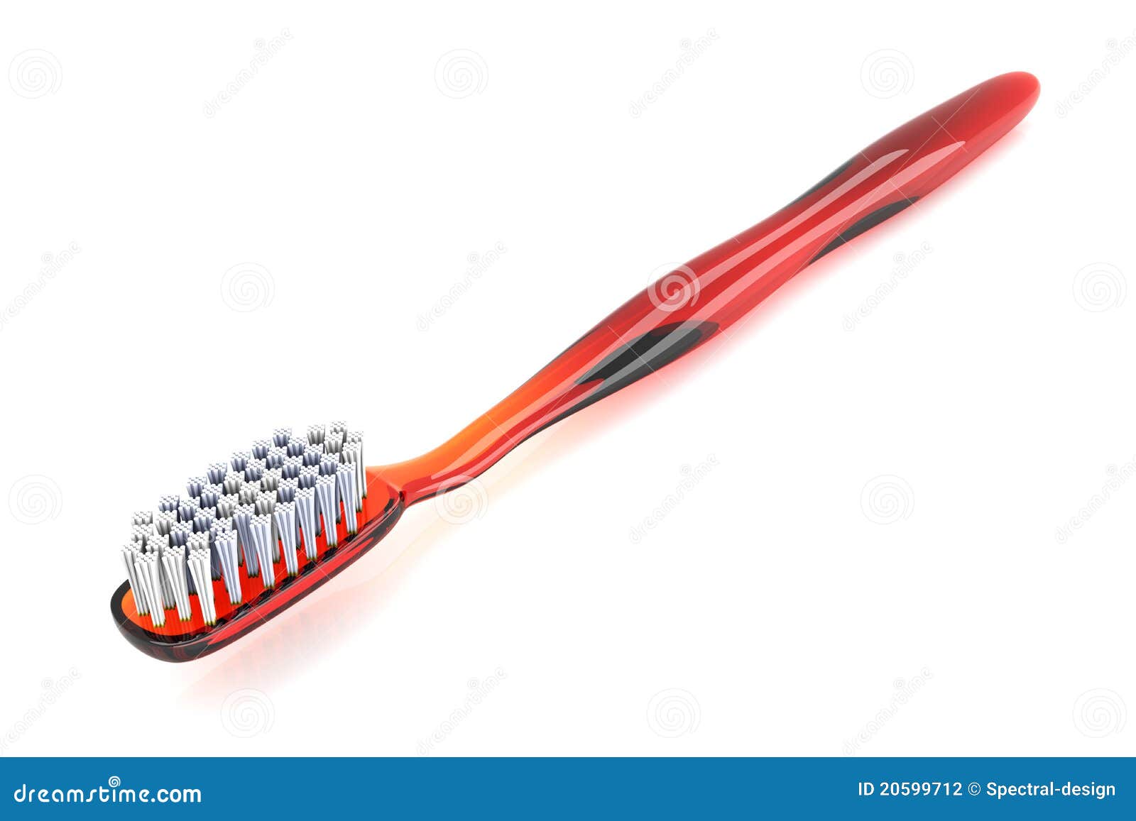 Red Toothbrush stock illustration. Illustration of wash - 20599712