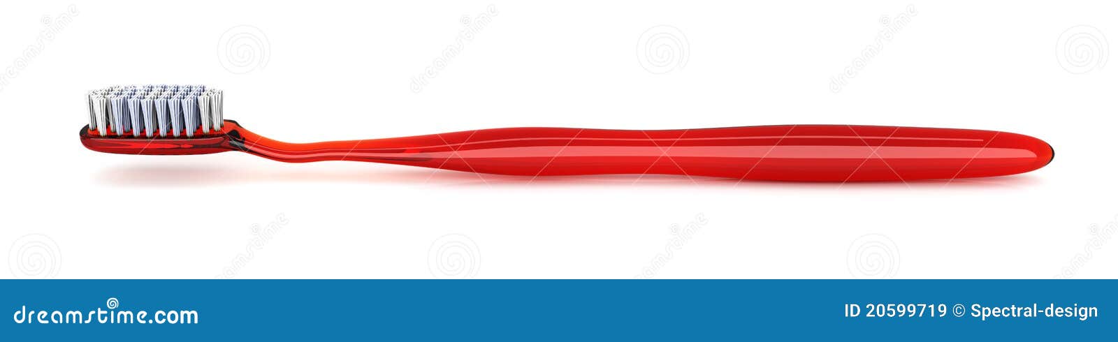 Red Toothbrush stock illustration. Illustration of render - 20599719
