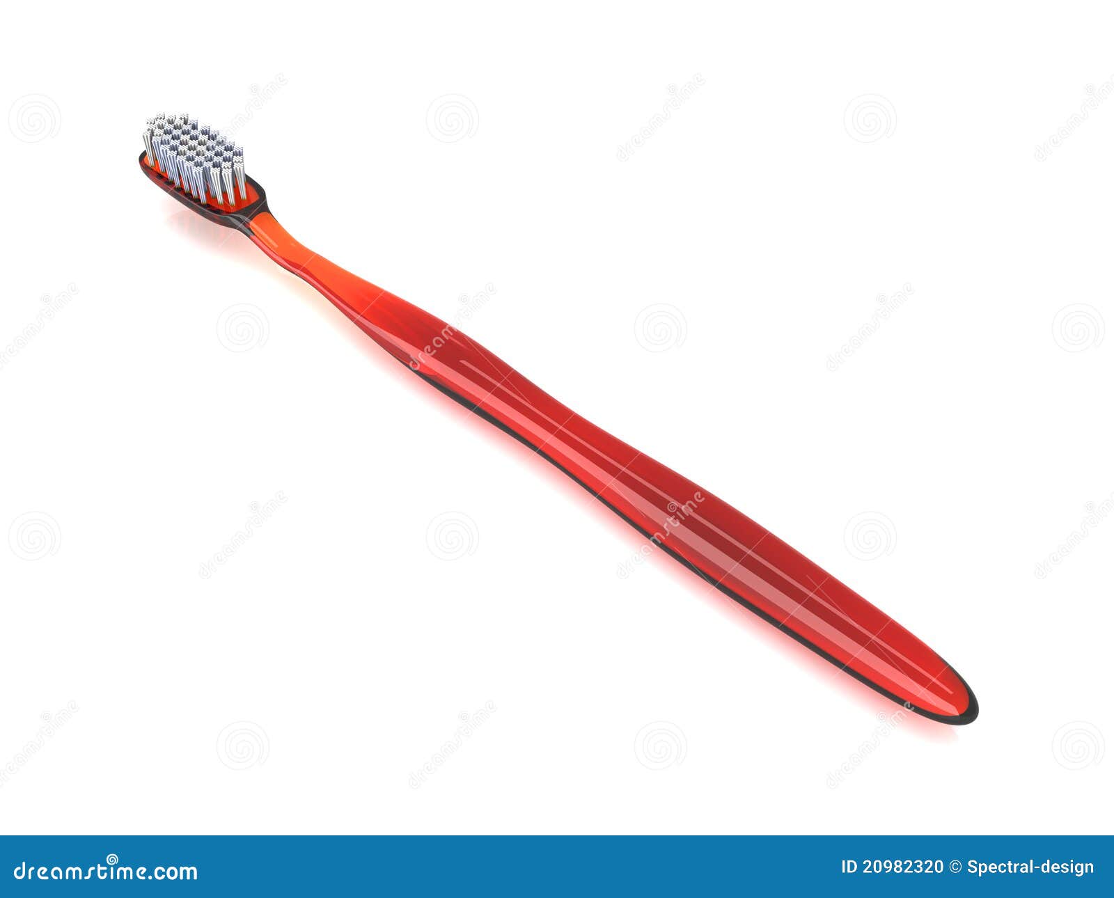 Red Toothbrush stock illustration. Illustration of dental - 20982320