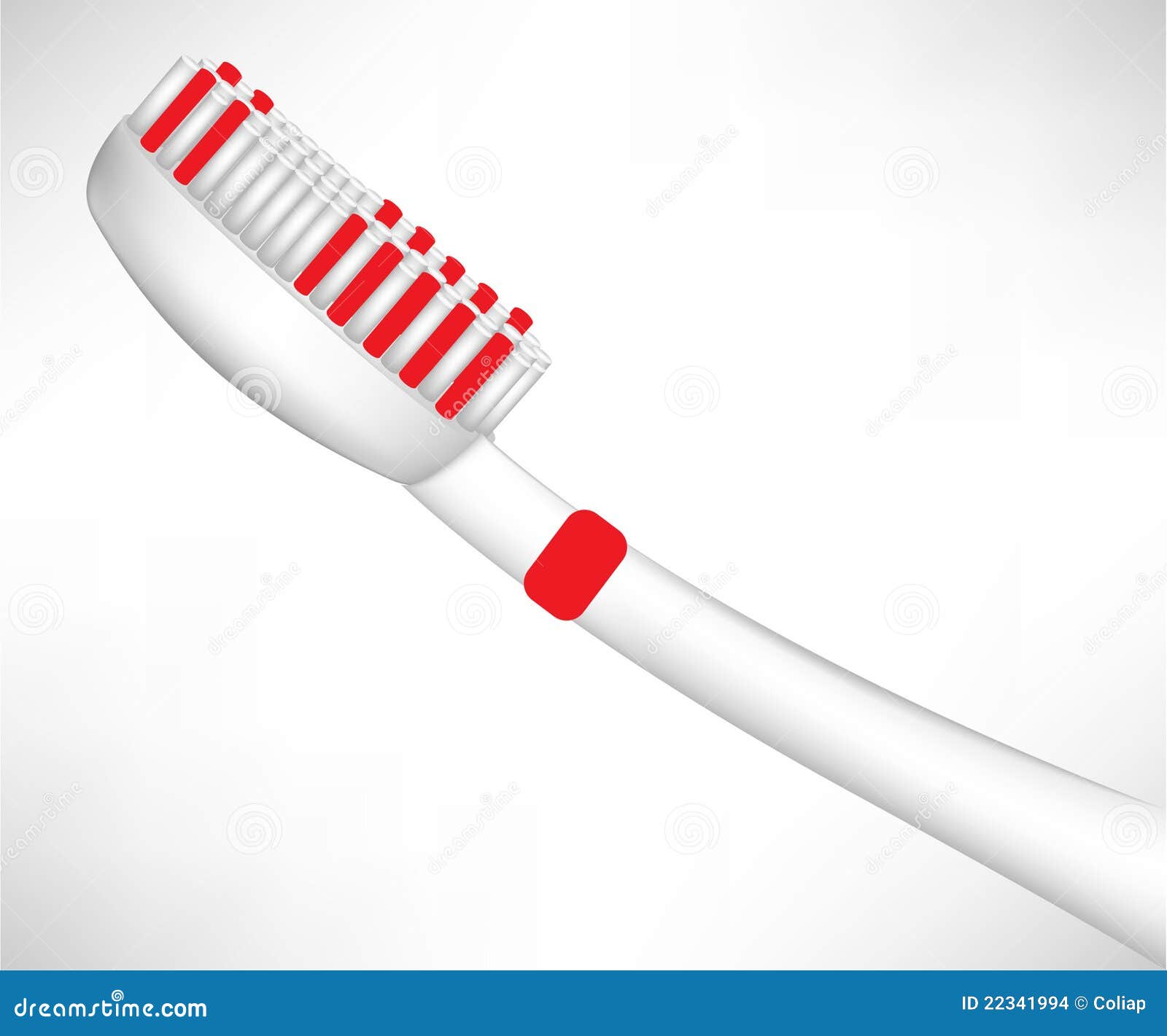 Red toothbrush stock vector. Illustration of decayed - 22341994