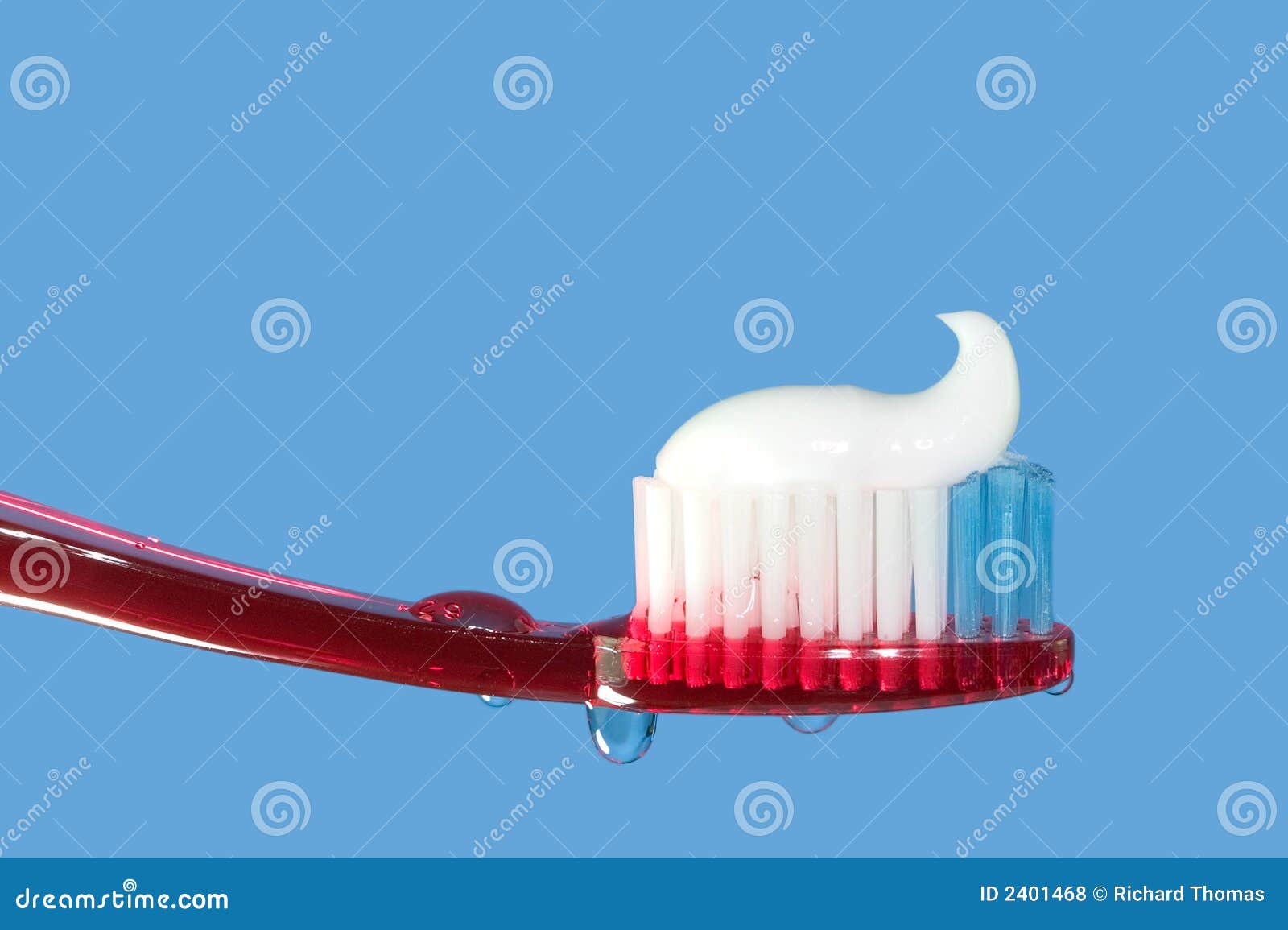 Red Toothbrush stock photo. Image of cleanse, brush, toothbrush - 2401468