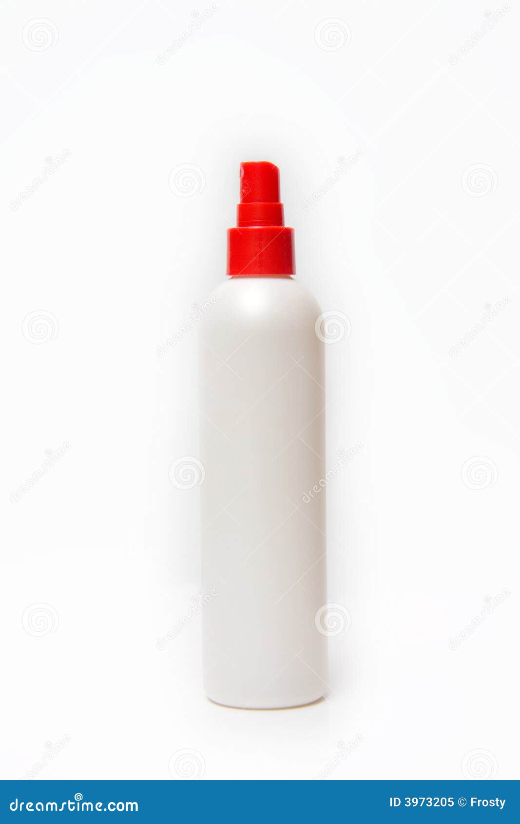 Red top spray bottle stock image. Image of bottle, pressure - 3973205