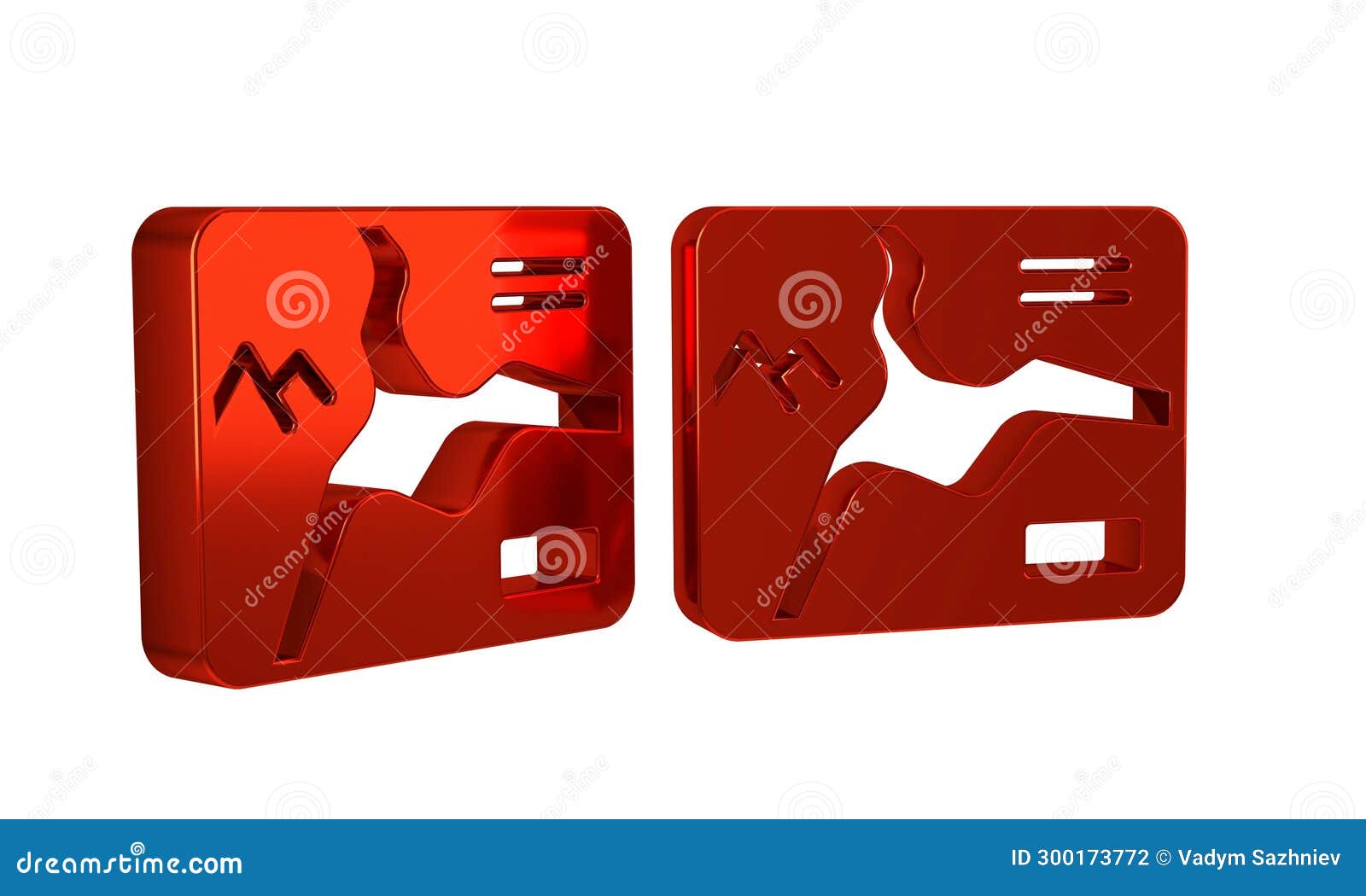 Red Topographic Map with Route and Coordinates Icon Isolated on ...